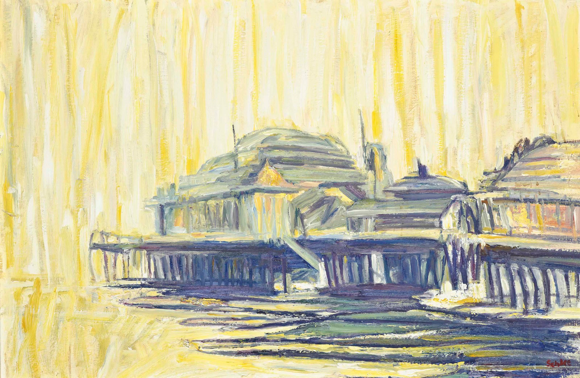 Nick Schlee (b. 1931), The Yellow Ballroom | Christie's