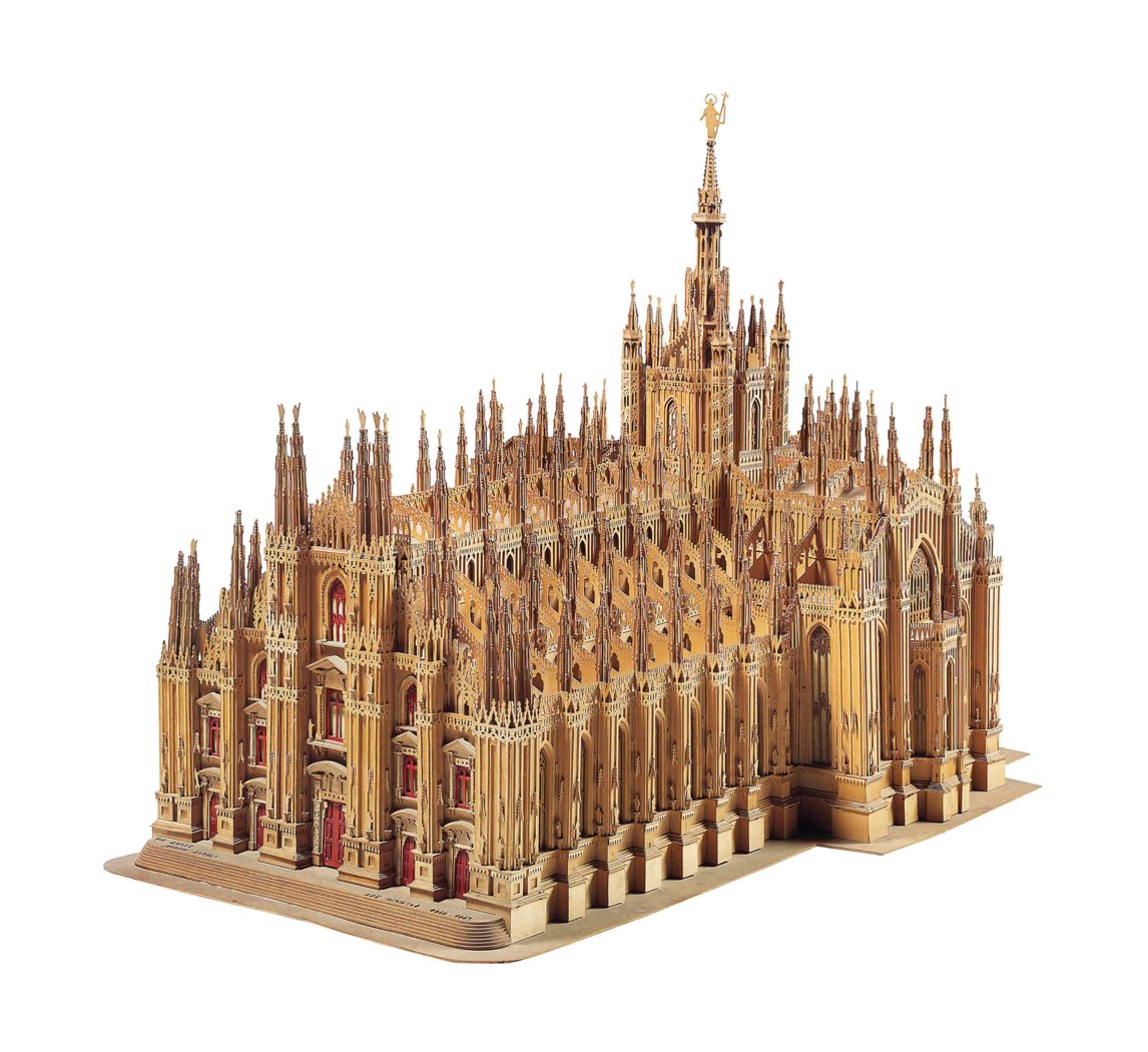 A BELGIAN ARCHITECTURAL MODEL OF THE DUOMO DI MILANO, MID-20TH CENTURY ...