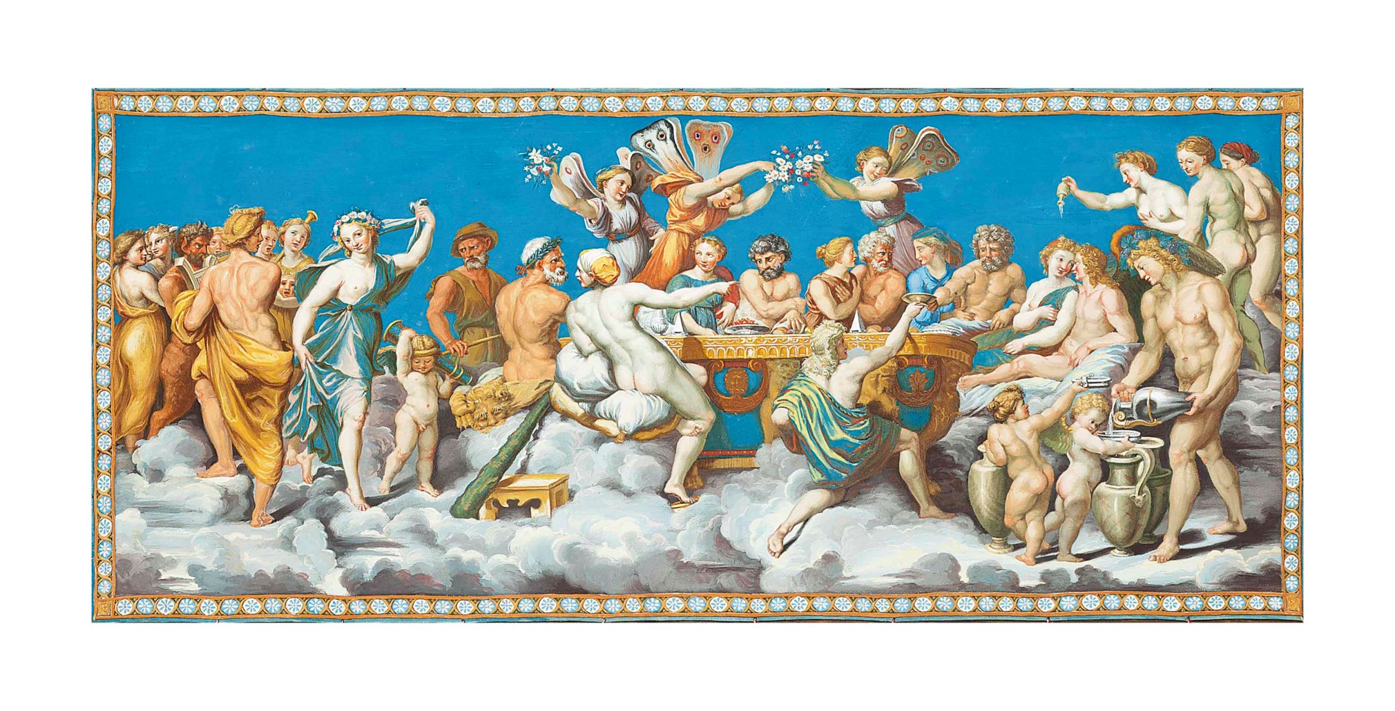 After Raphael Sanzio, called Raphael, The council of the Gods; and The ...