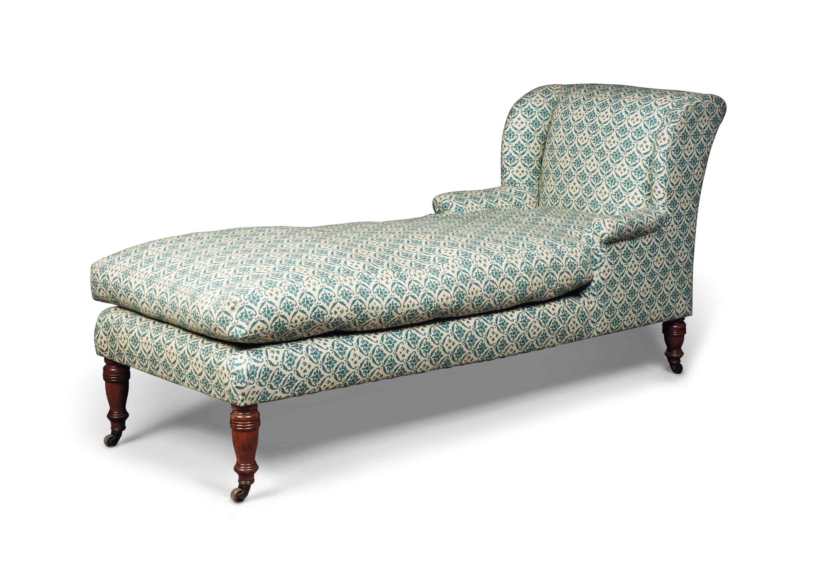 A LATE VICTORIAN DAYBED, BY HOWARD & SONS, LONDON, LATE 19TH CENTURY ...