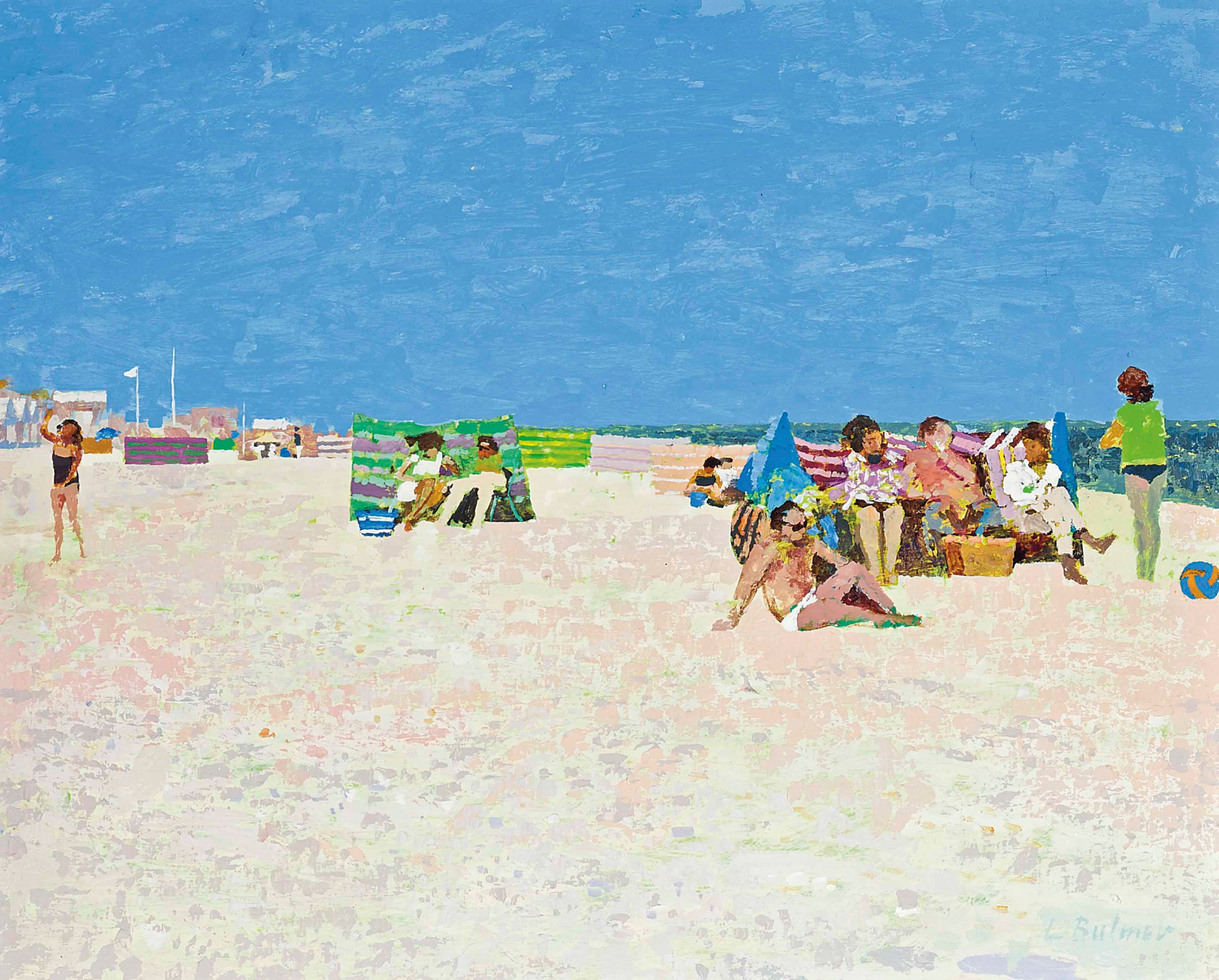 Lionel Bulmer (London 1919-1992 Onehouse, Suffolk), Windbreaks on the ...