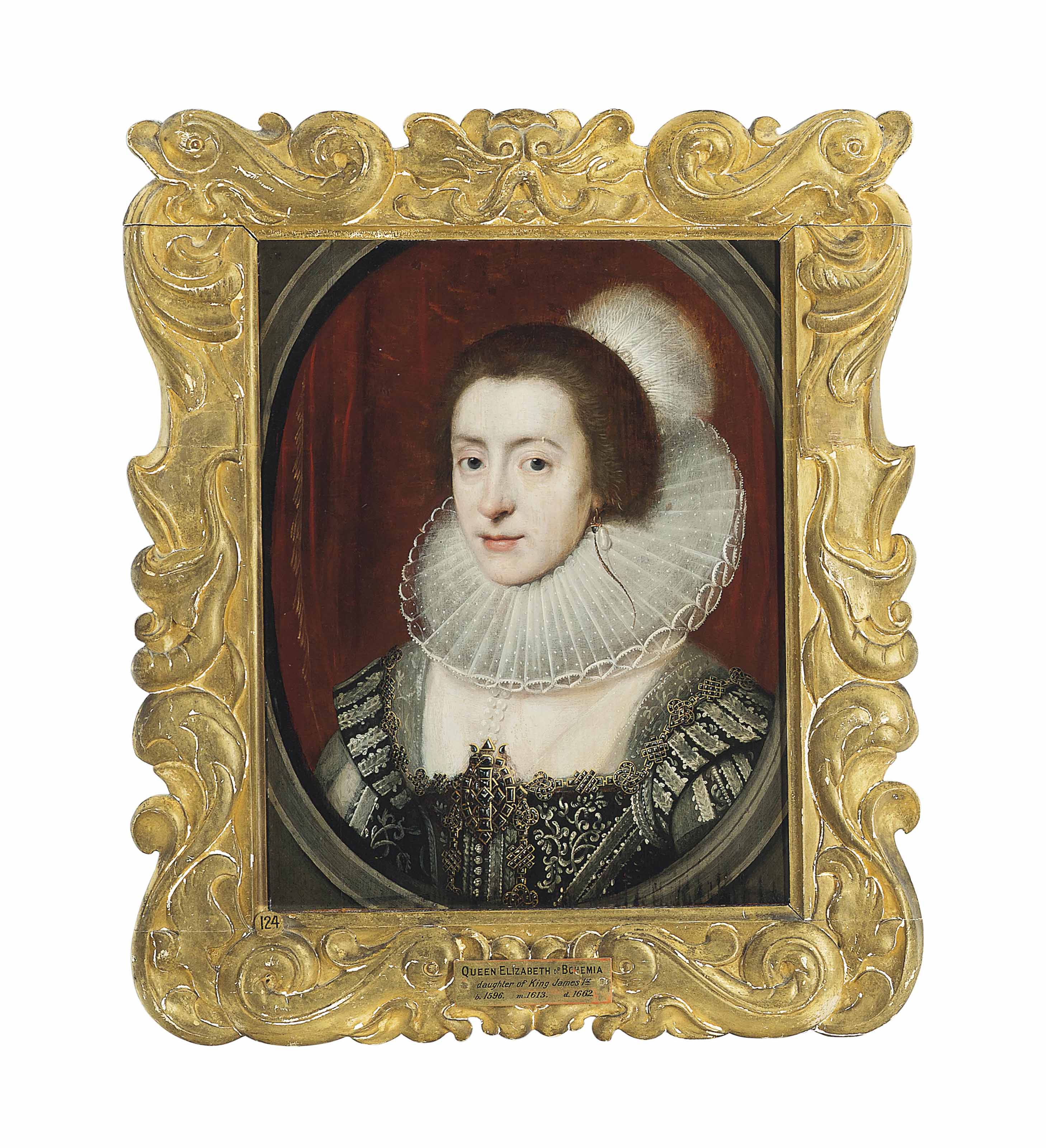 Follower of Michiel van Mierevelt , Portrait of Elizabeth Stuart (1596 ...