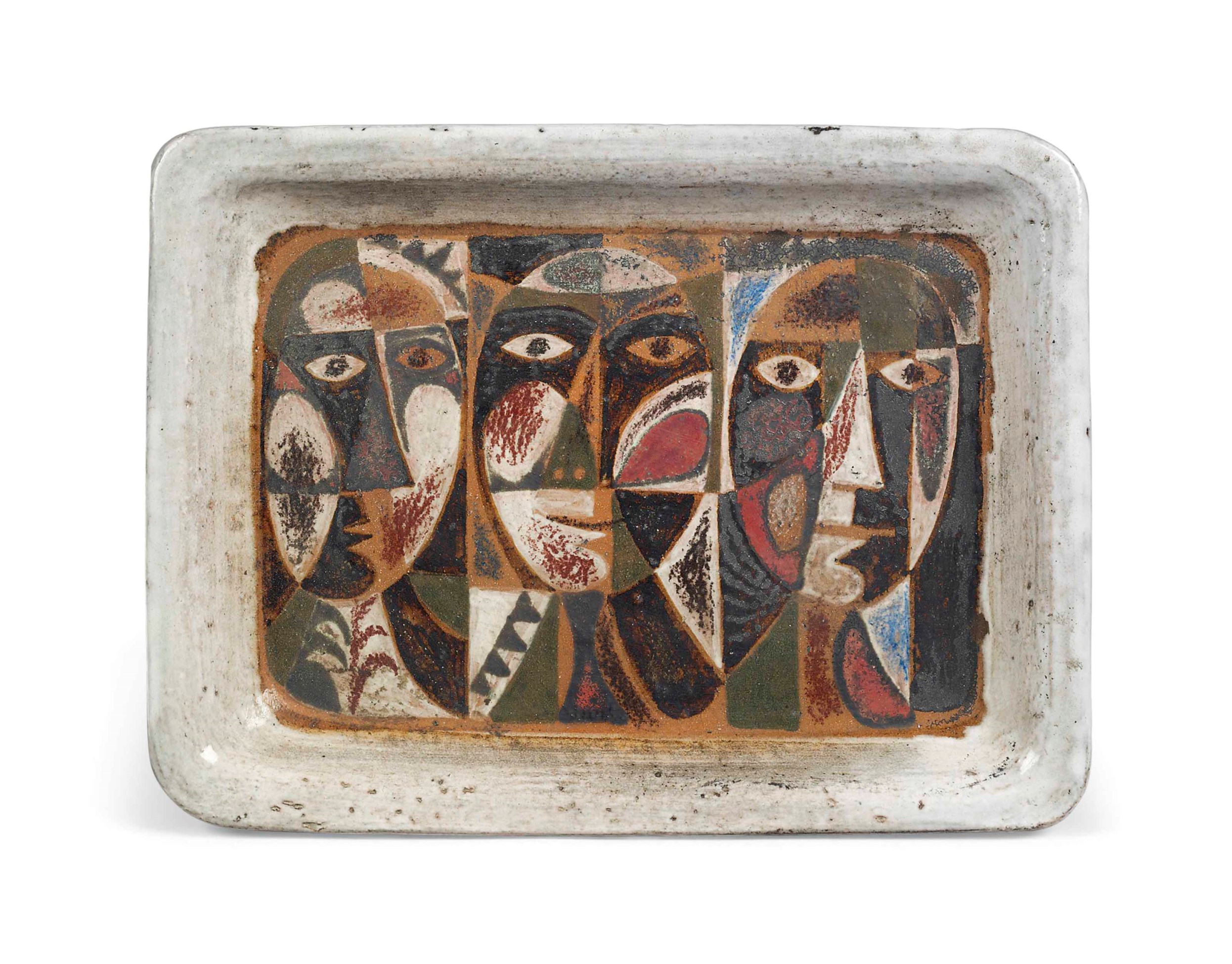 JEAN DERVAL (1925-2010), A GLAZED CERAMIC PLATTER | Christie's