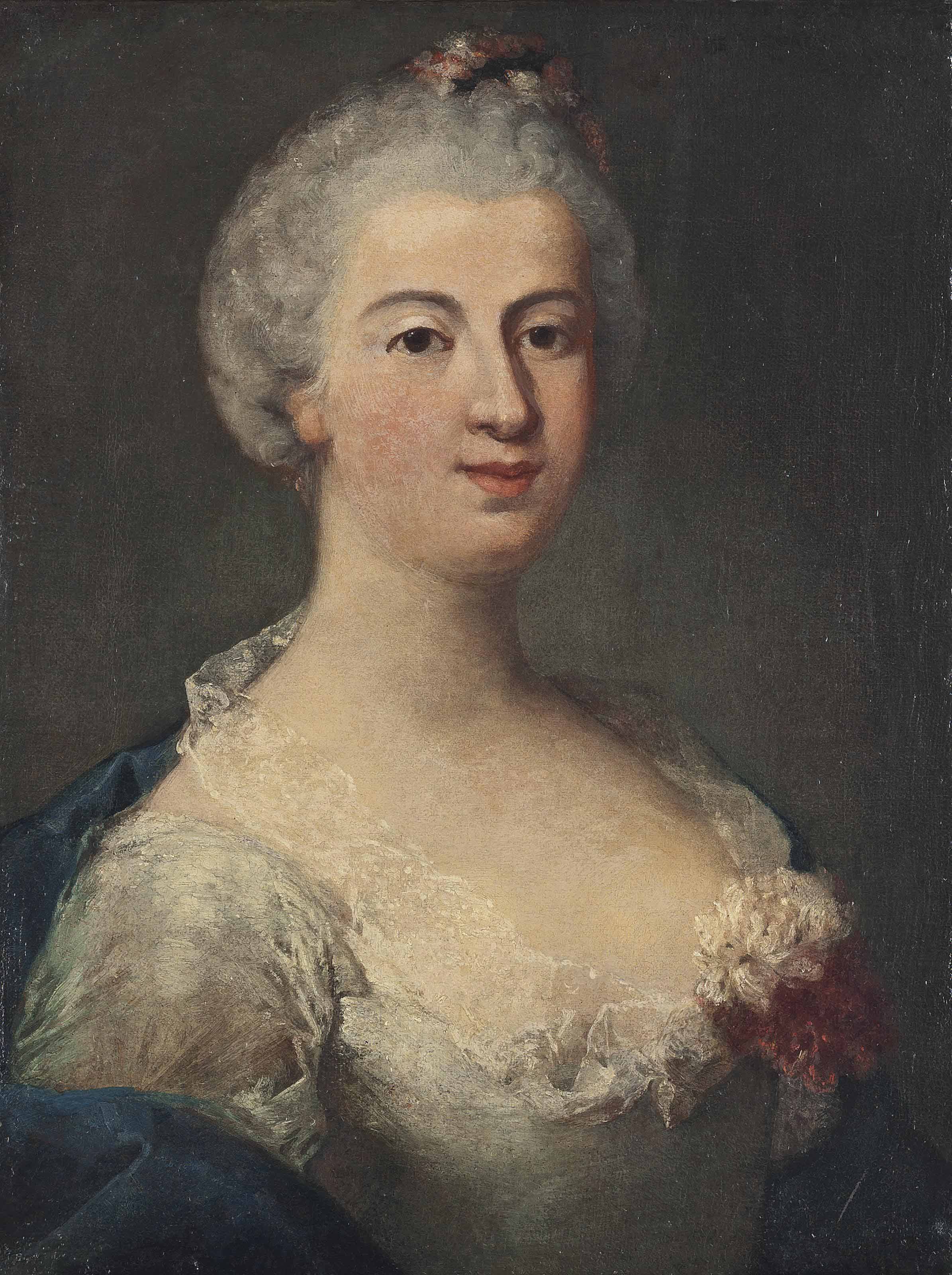 Circle of Alessandro Longhi (Venice 1733-1813) , Portrait of a lady ...