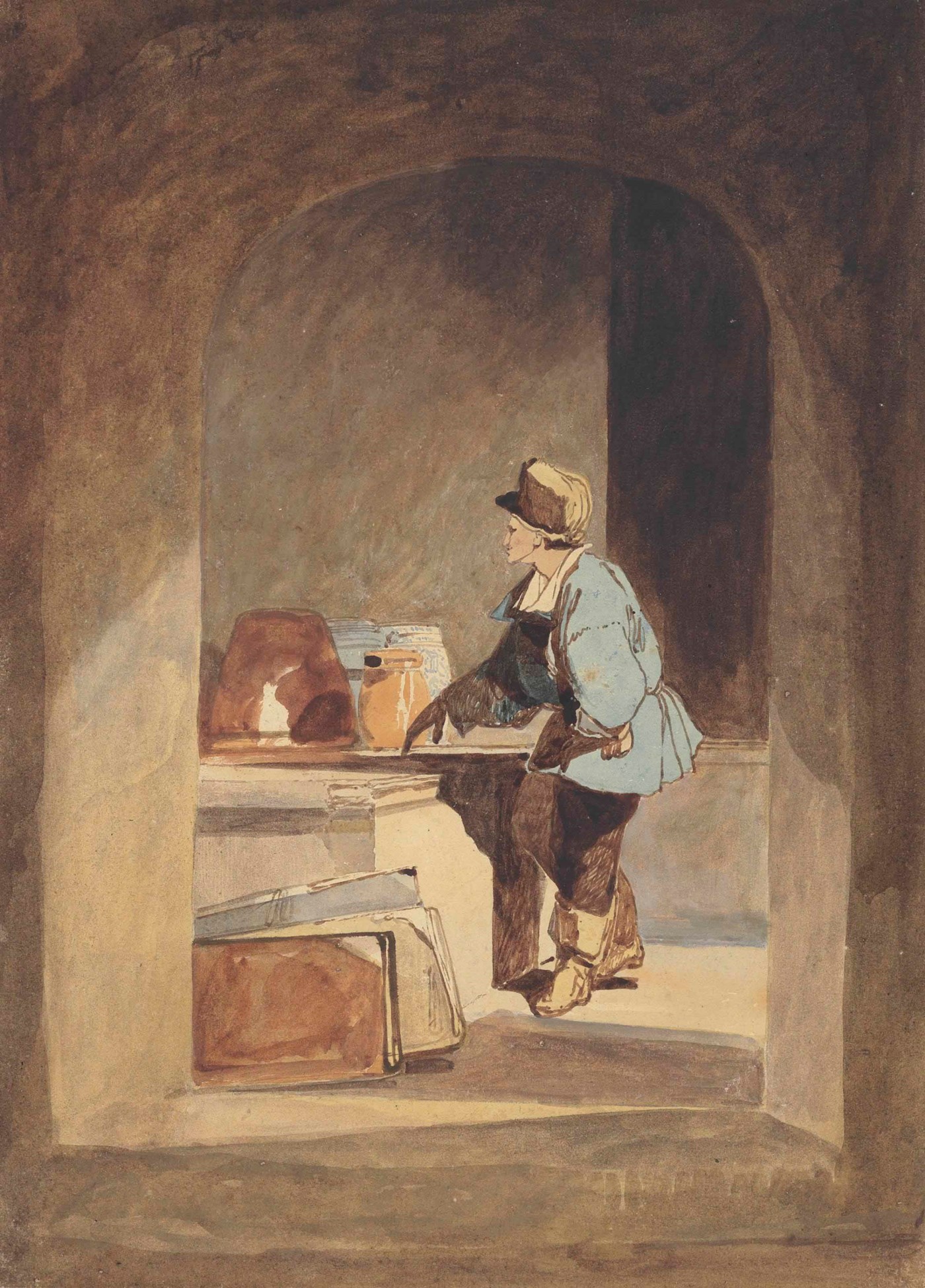 John Sell Cotman and studio (Norwich 1782-1842 London), Study of an ...