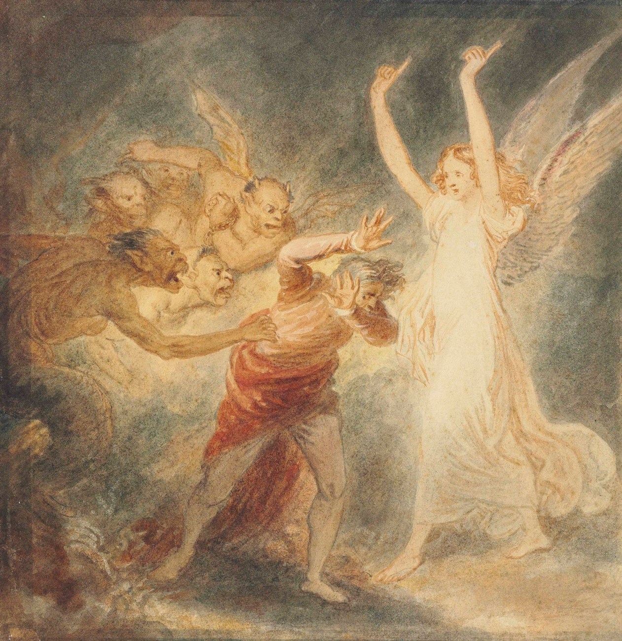 Richard Westall, R.A. (Reepham 1765-1836 London), The Ghost of Prince ...