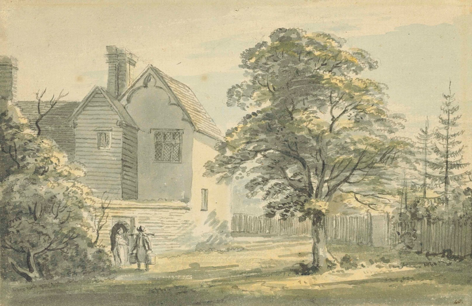 Paul Sandby, R.A. (Nottingham 1730-1809 London), A milkman, approaching ...