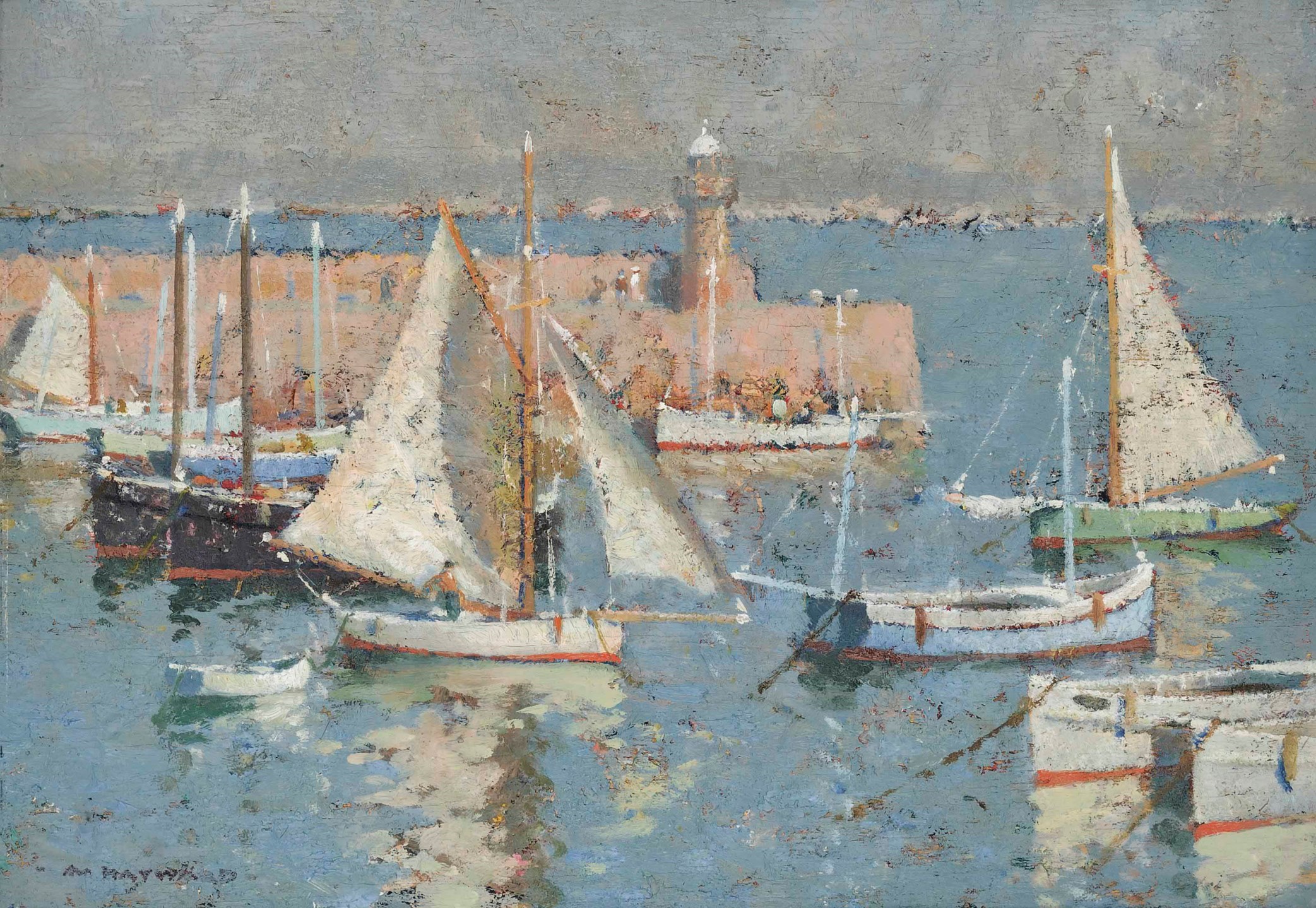 Arthur Hayward (1889-1960), Afternoon in the harbour, St Ives | Christie's