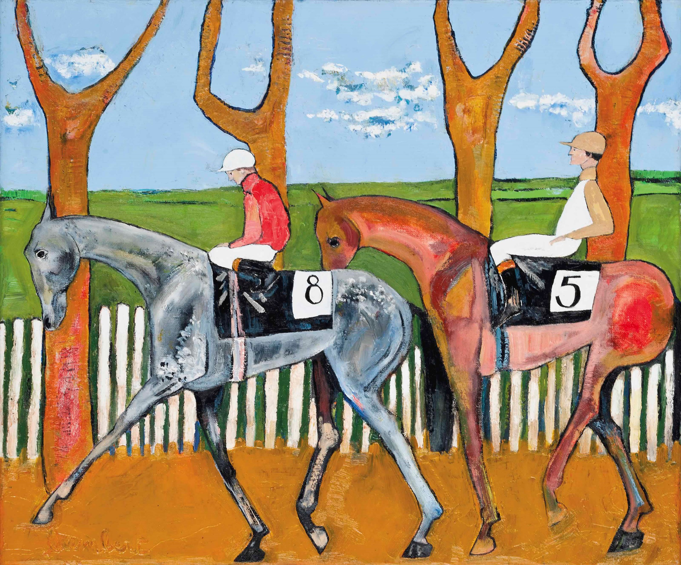 Elie Lambert (b.1949), Paddock of St Cloud | Christie's