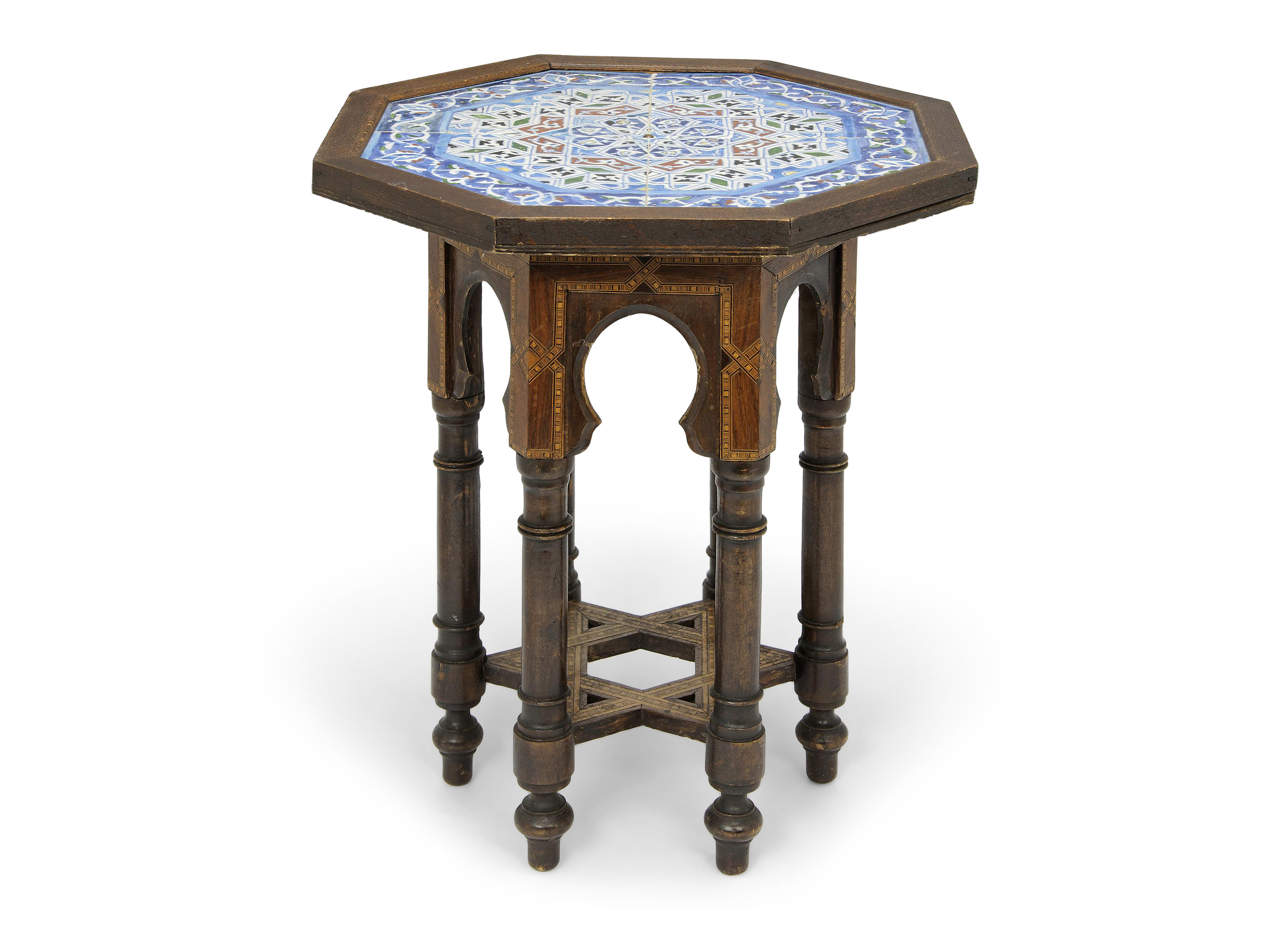 A 'MOORISH' OCCASIONAL TABLE, PROBABLY KUTAHYA, OTTOMAN TURKEY, EARLY ...