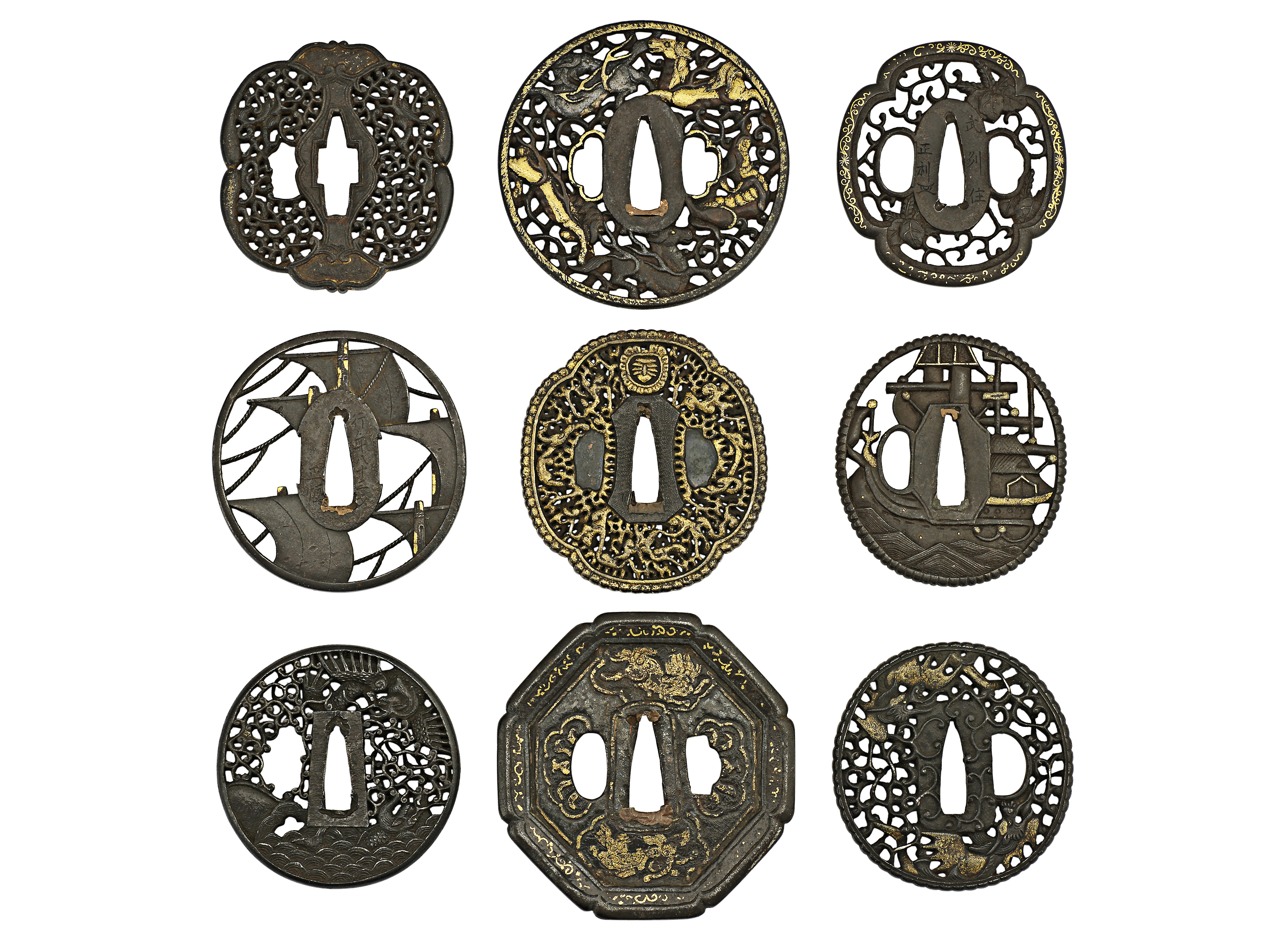 A Group of Nine Nanban Tsuba, EDO PERIOD (17TH-19TH CENTURY) | Christie’s