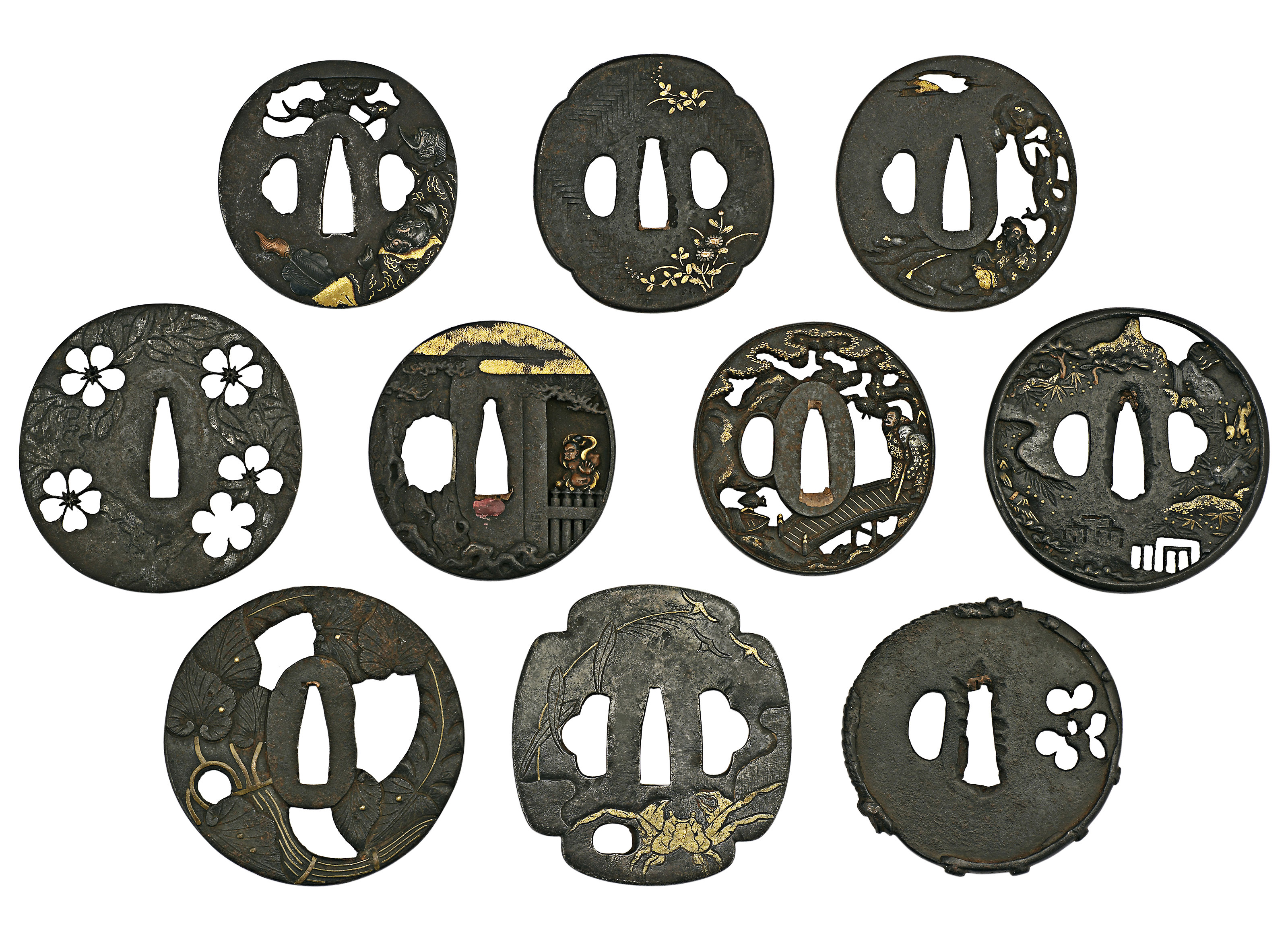 A Group of Seventeen Tsuba, EDO PERIOD (18TH-19TH CENTURY) | Christie’s