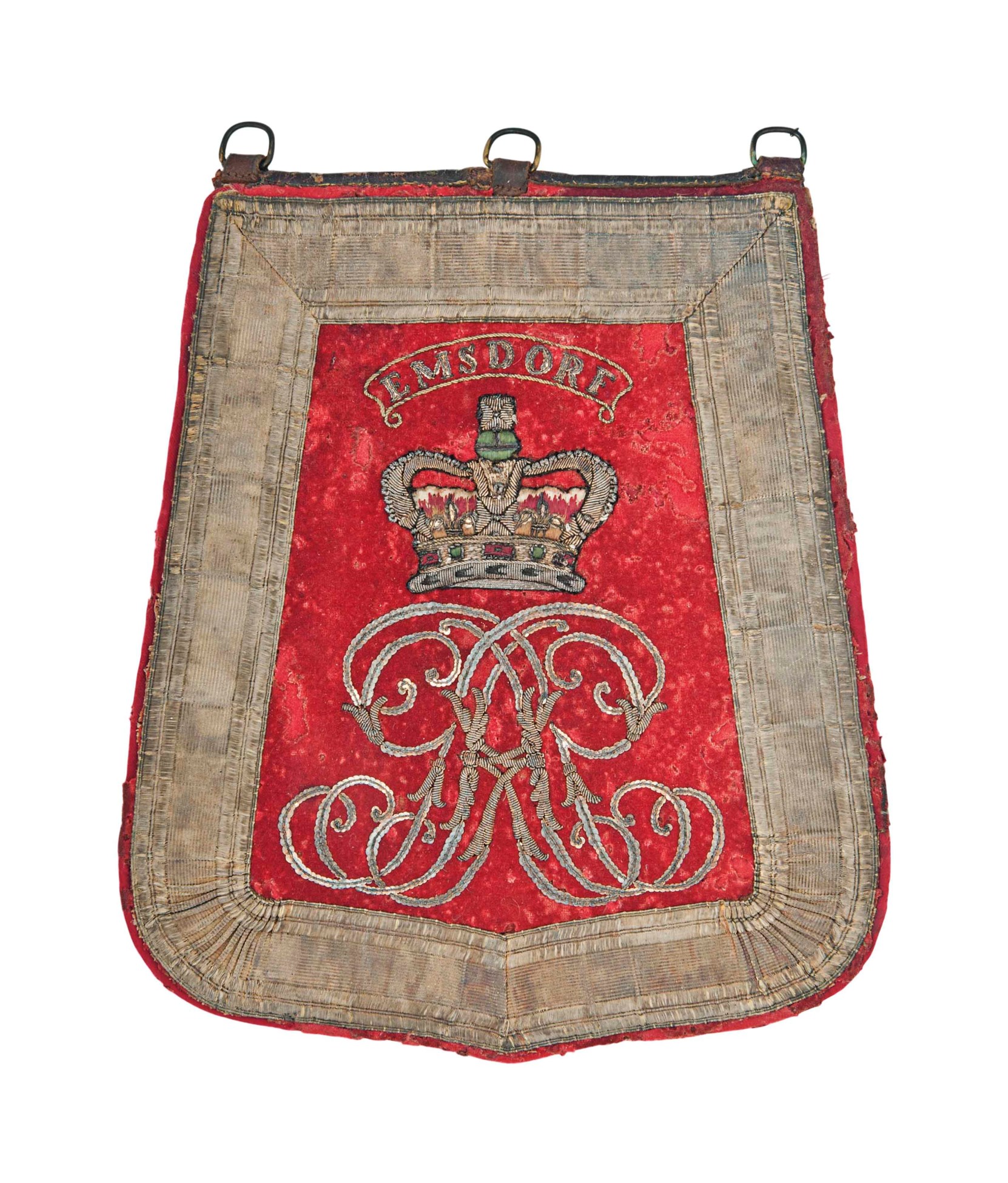 A VERY RARE SABRETACHE OF AN OFFICER OF THE 15TH (THE KINGS) LIGHT ...