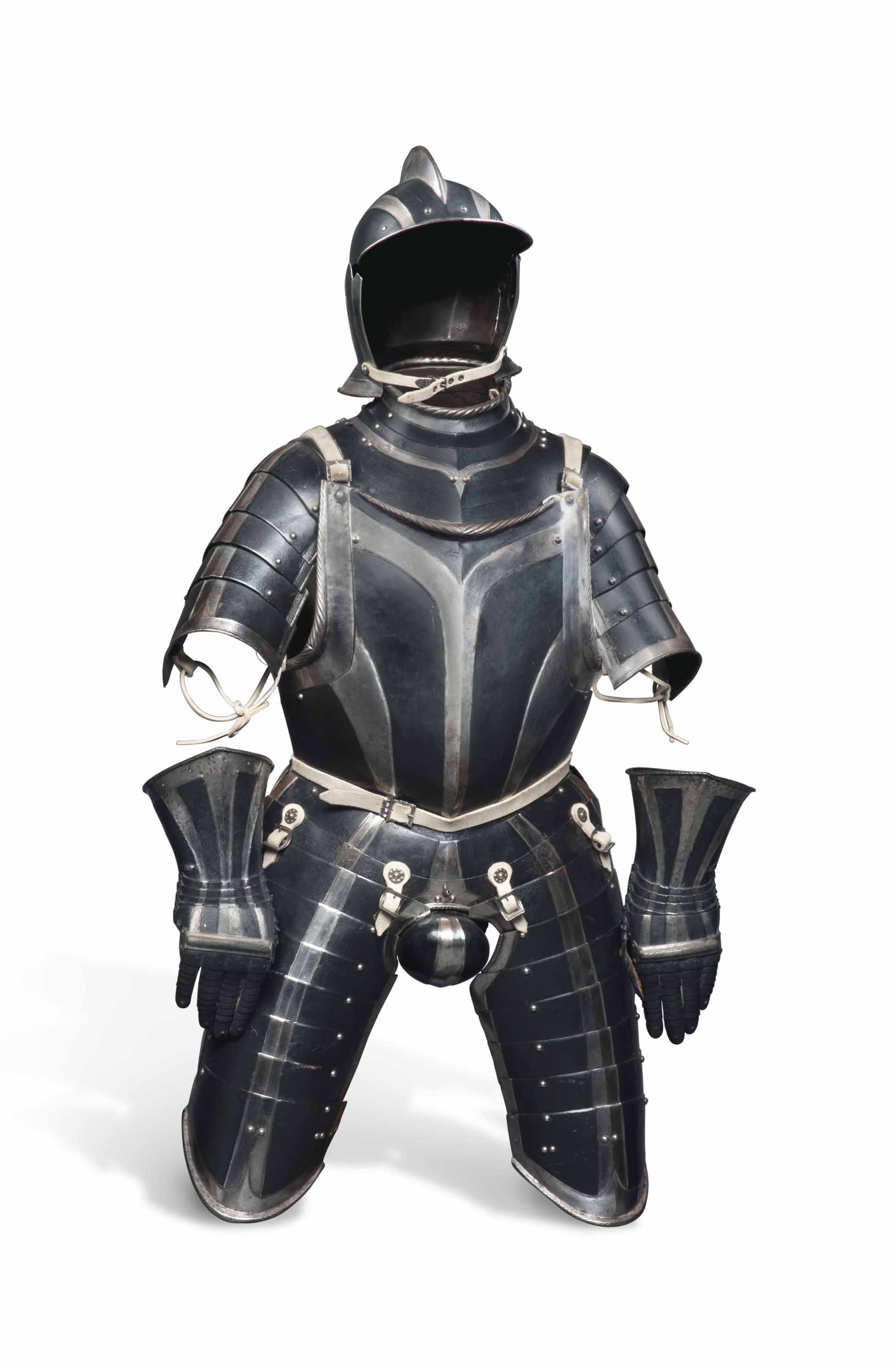 A COMPOSITE GERMAN BLACK & WHITE INFANTRY THREE-QUARTER ARMOUR , LATE ...