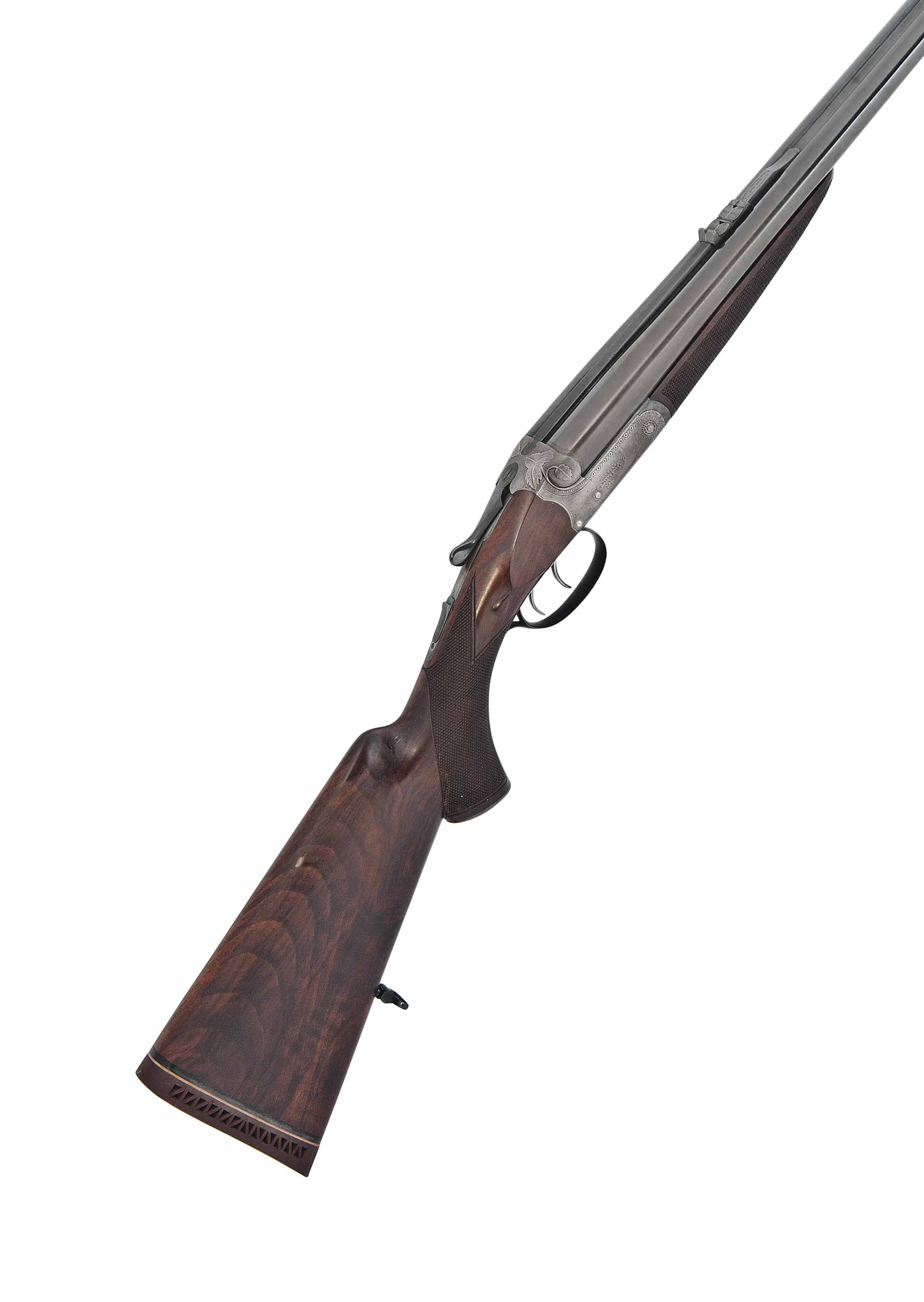 A .470 (NITRO EXPRESS) DOUBLE-BARRELLED BOXLOCK EJECTOR BIG GAME RIFLE