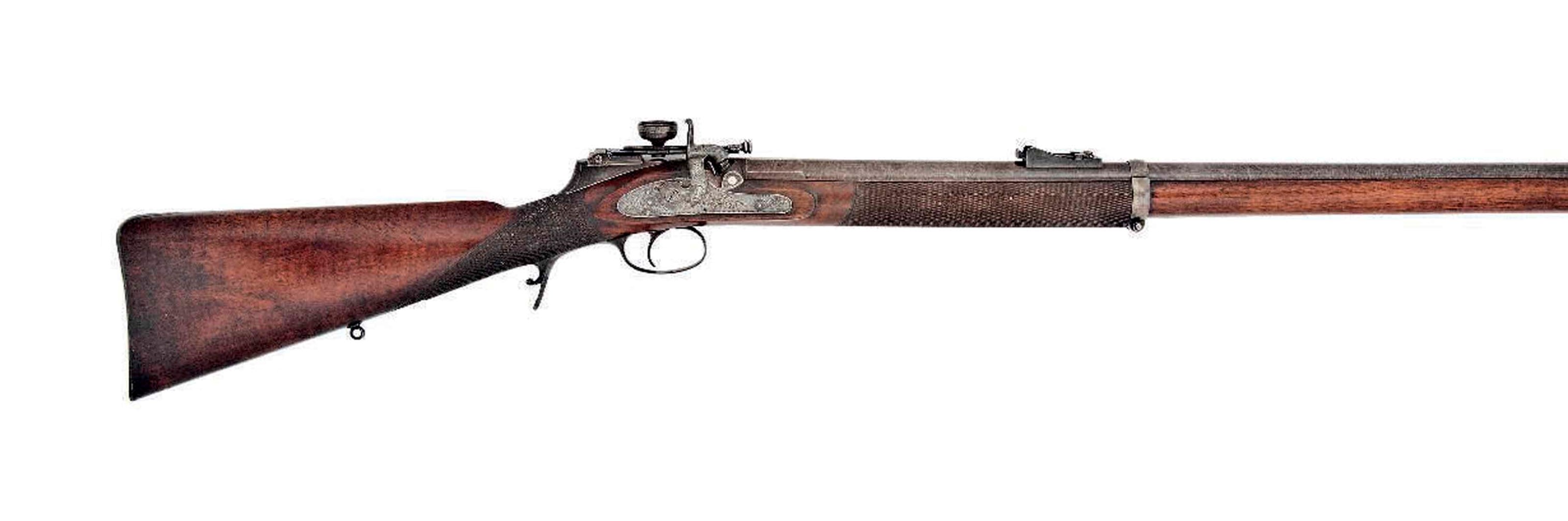 A .451 PERCUSSION MILITARY TARGET RIFLE, ALEX.R HENRY, SERIAL NO. 1126 ...