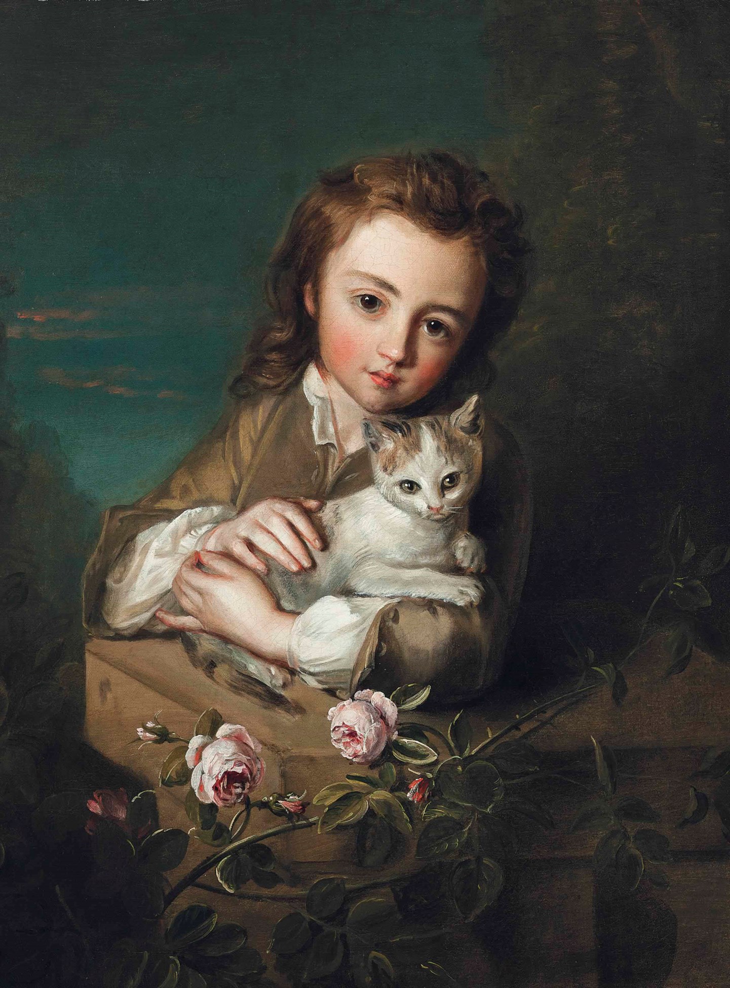 Philip Mercier (Berlin 1689/91-1760 London), A young boy holding a ...