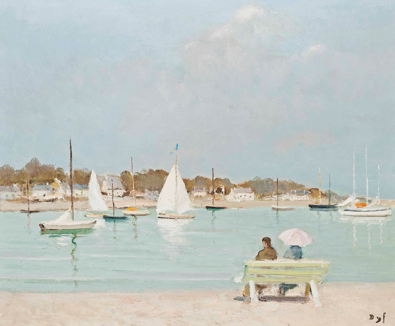 Marcel Dyf (French, 1899-1985), Rade de Port Navalo, Golfe du Morbihan ...
