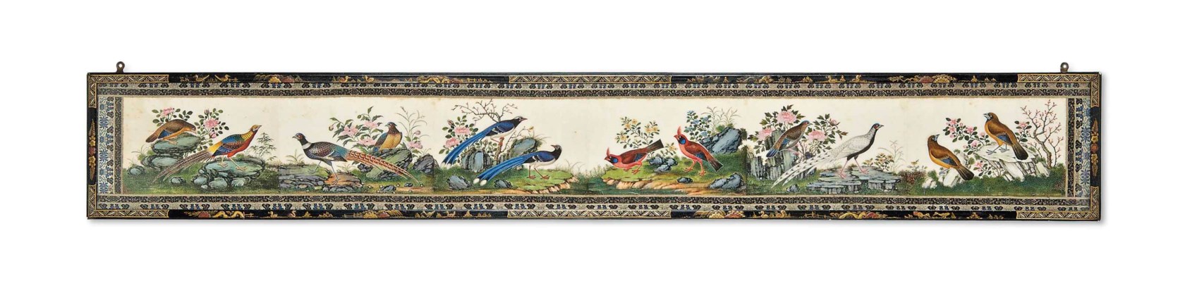 A CHINESE PITH PAINTING OF FLOWERS AND BIRDS, 19TH CENTURY | Christie's