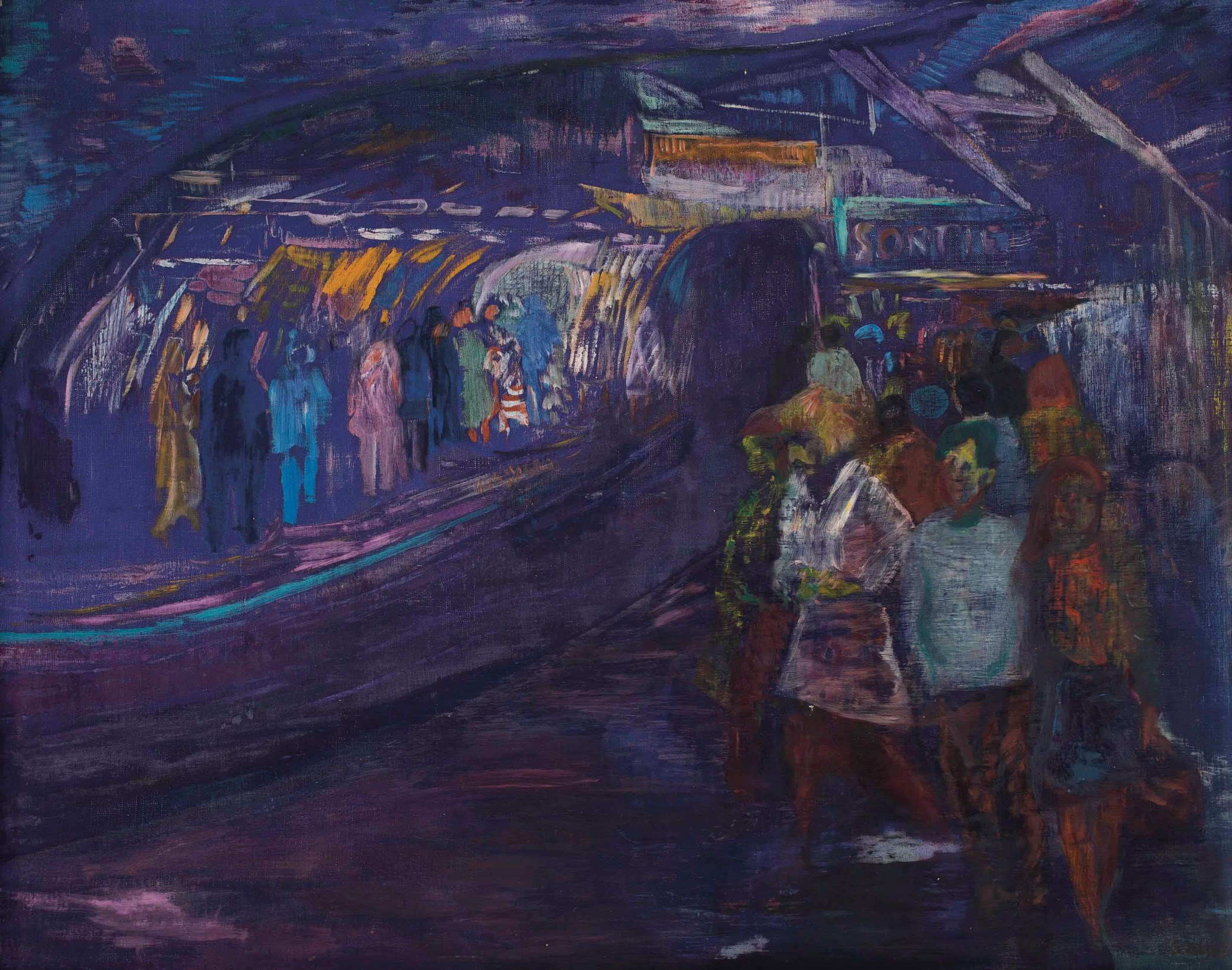 Farid Aouad (Lebanese, 1924-1982) , Sortie de Métro | Christie's