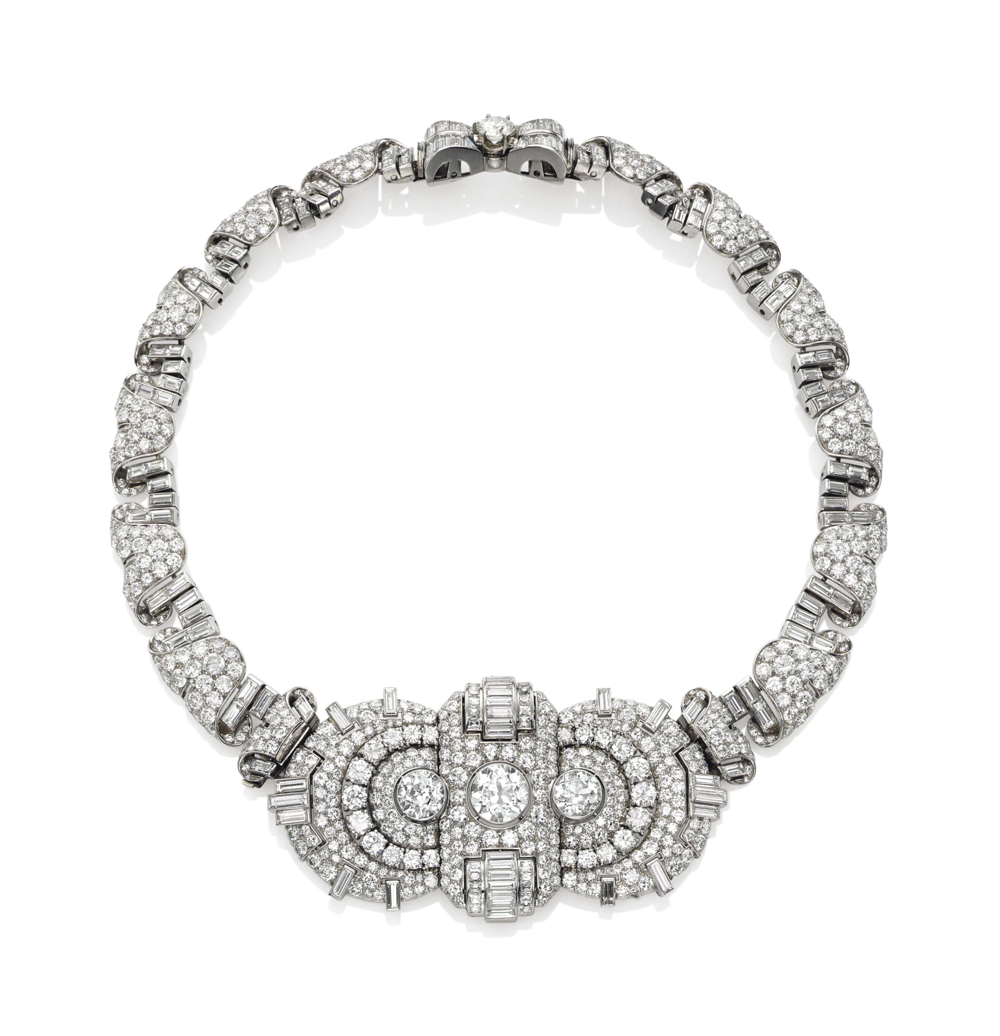 AN ART DÉCO DIAMOND NECKLACE | Christie's