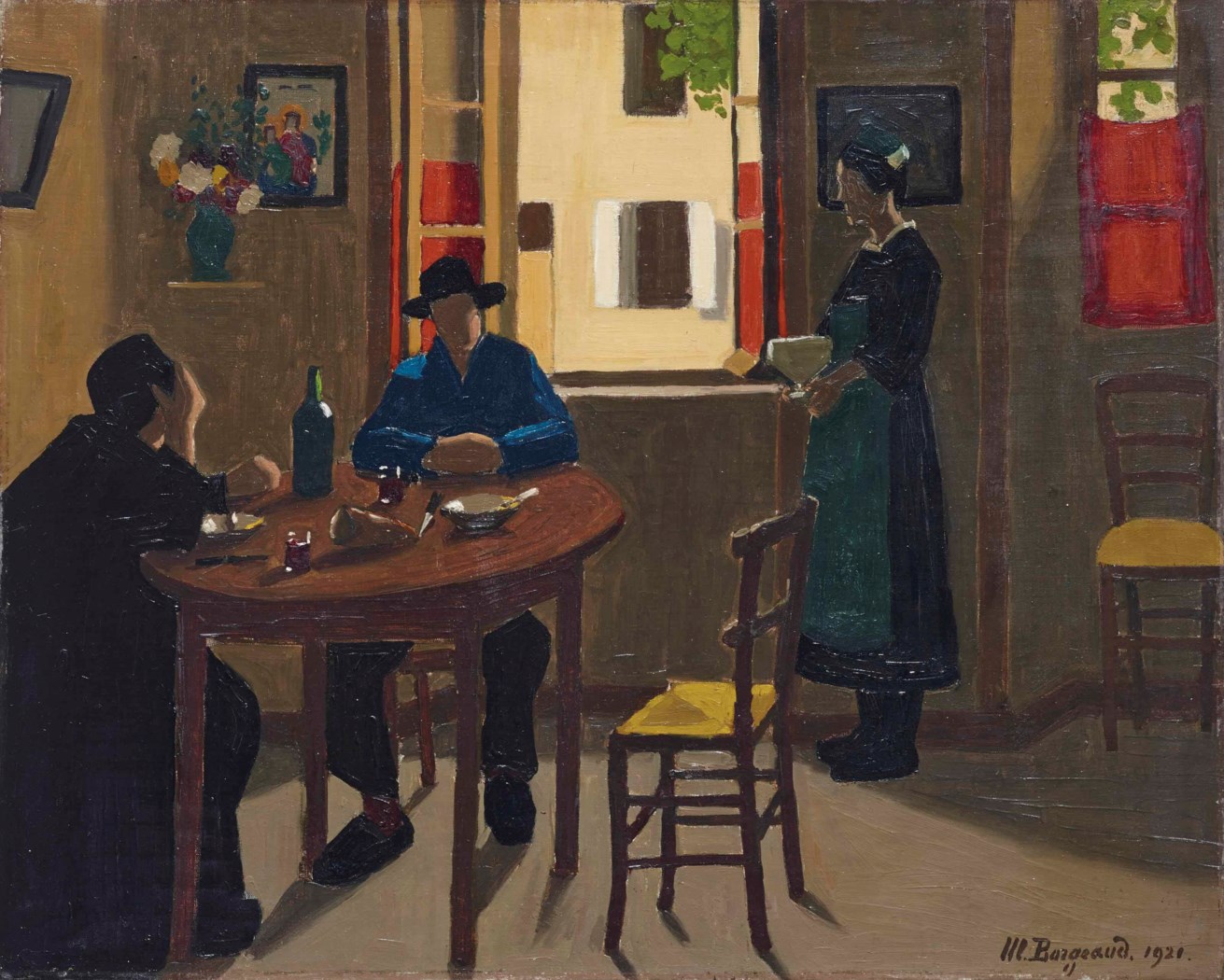 MARIUS BORGEAUD (1861-1924) , La bonne et la soupière, 1921 | Christie's