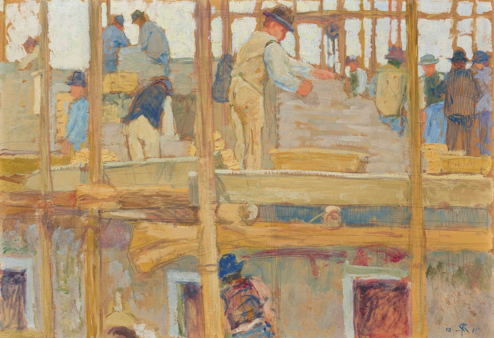 SIGISMUND RIGHINI (1870-1937) , Der Bau, 1910 | Christie's