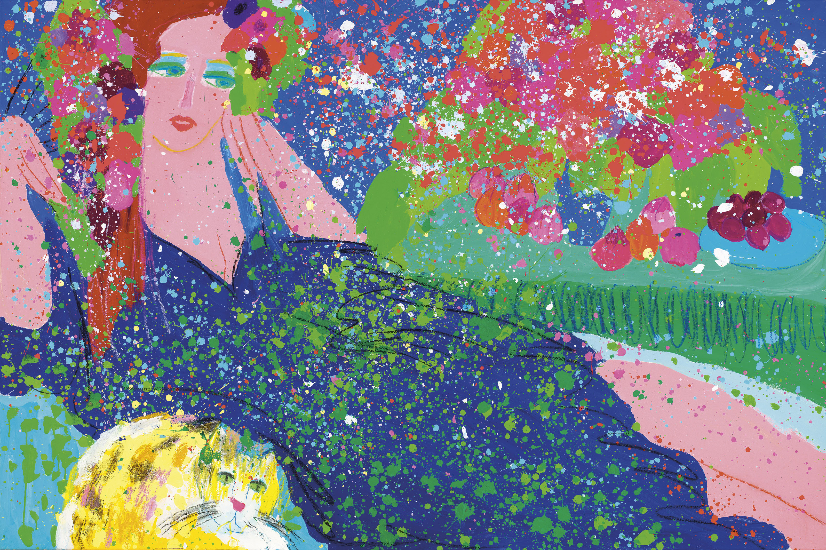 WALASSE TING (DING XIONGQUAN, Chinese, 1929-2010) , I Waiting for you ...