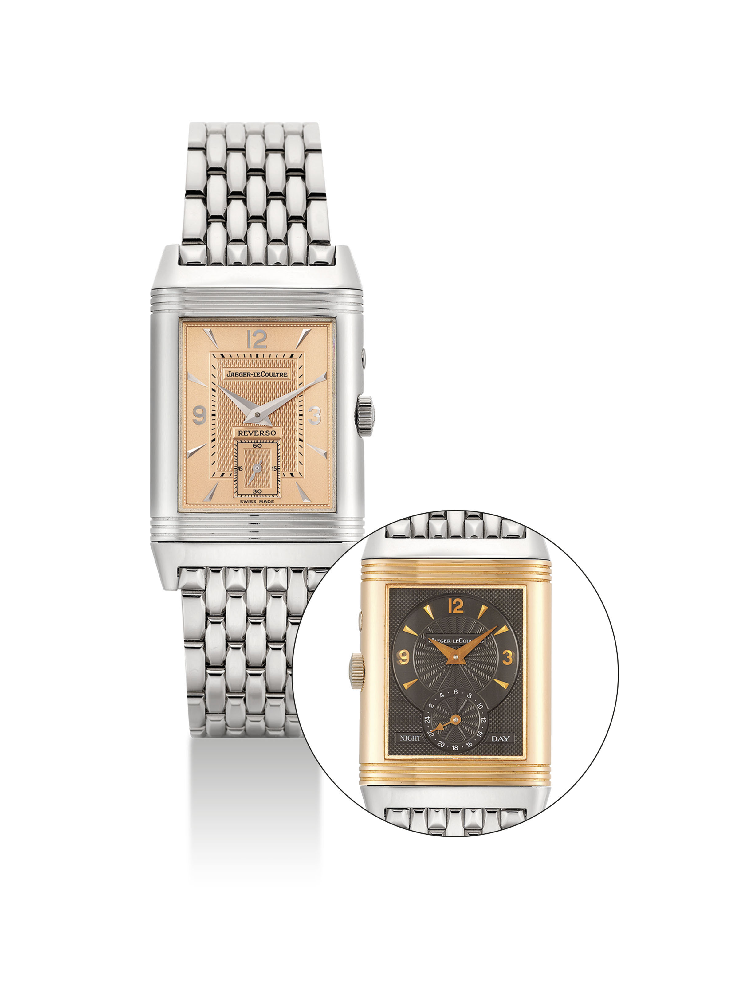 JAEGER-LECOULTRE. A FINE 18K TWO-COLOUR GOLD LIMITED EDITION ...
