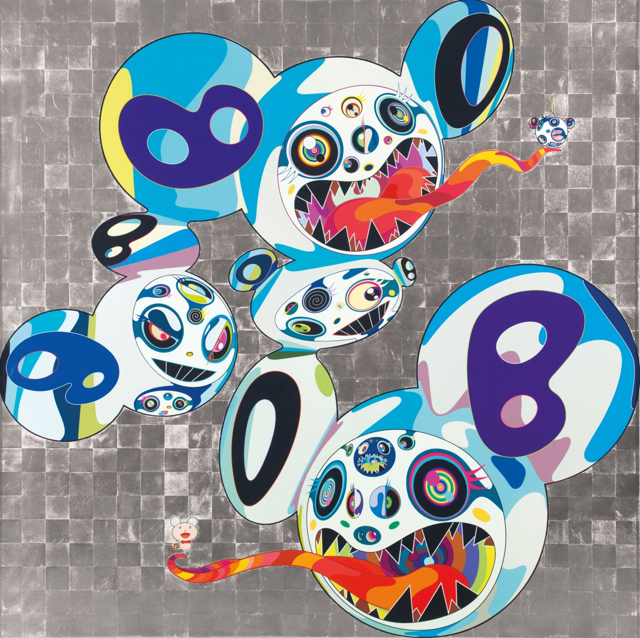 TAKASHI MURAKAMI (JAPANESE, B. 1962), Melting DOB: Complex Blue ...