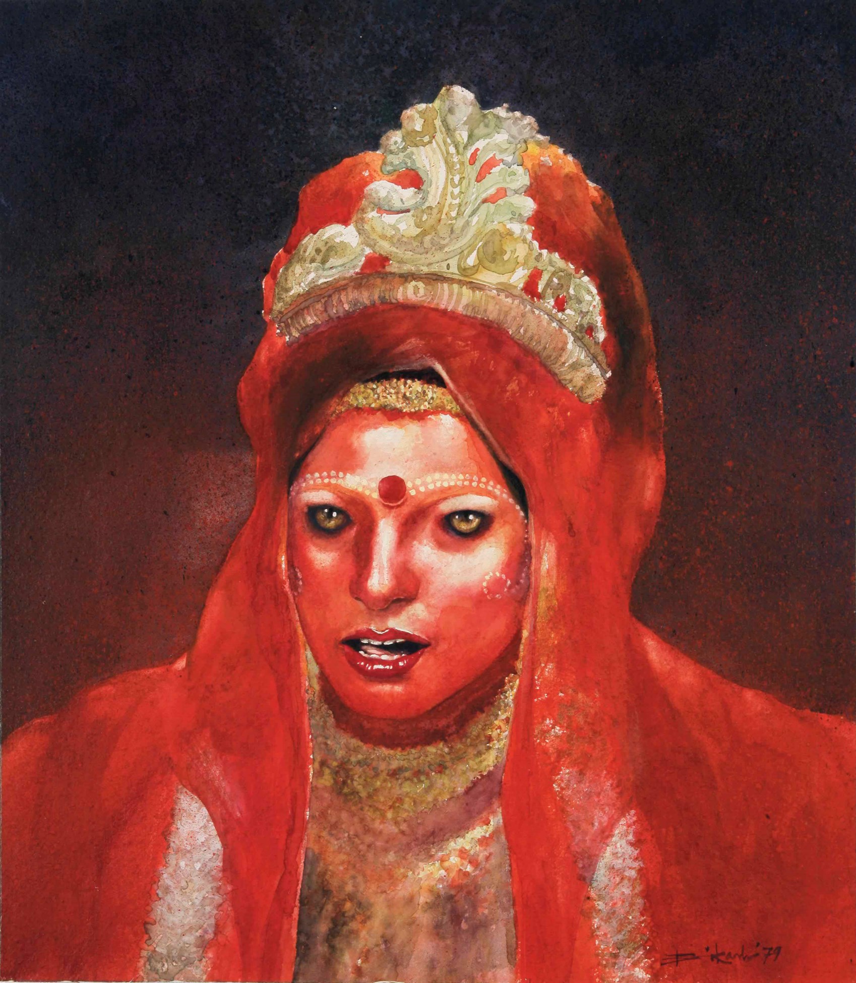 BIKASH BHATTACHARJEE (1940-2006) , Untitled (Bride) | Christie's