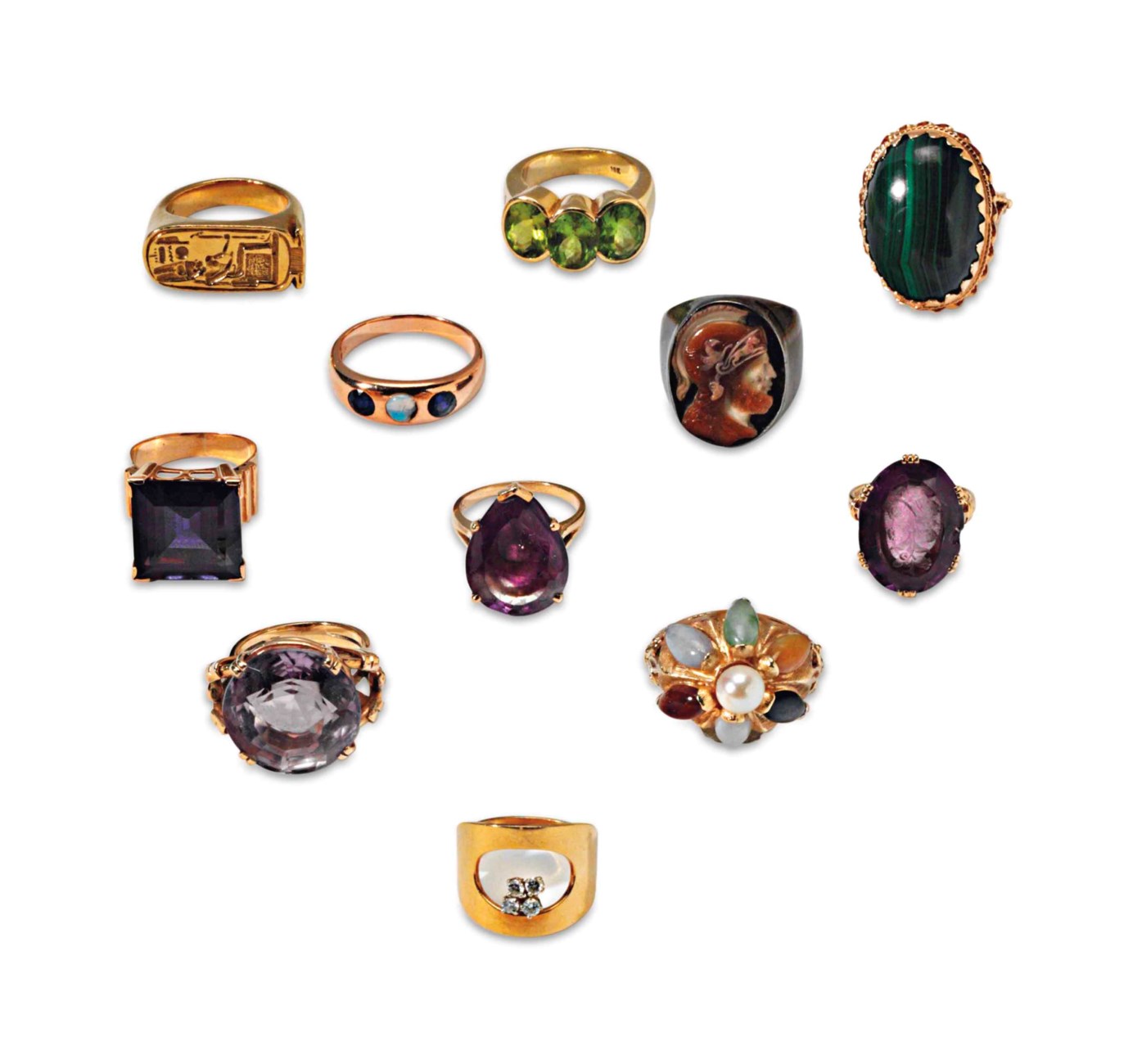 A GROUP OF ELEVEN RINGS | Christie's