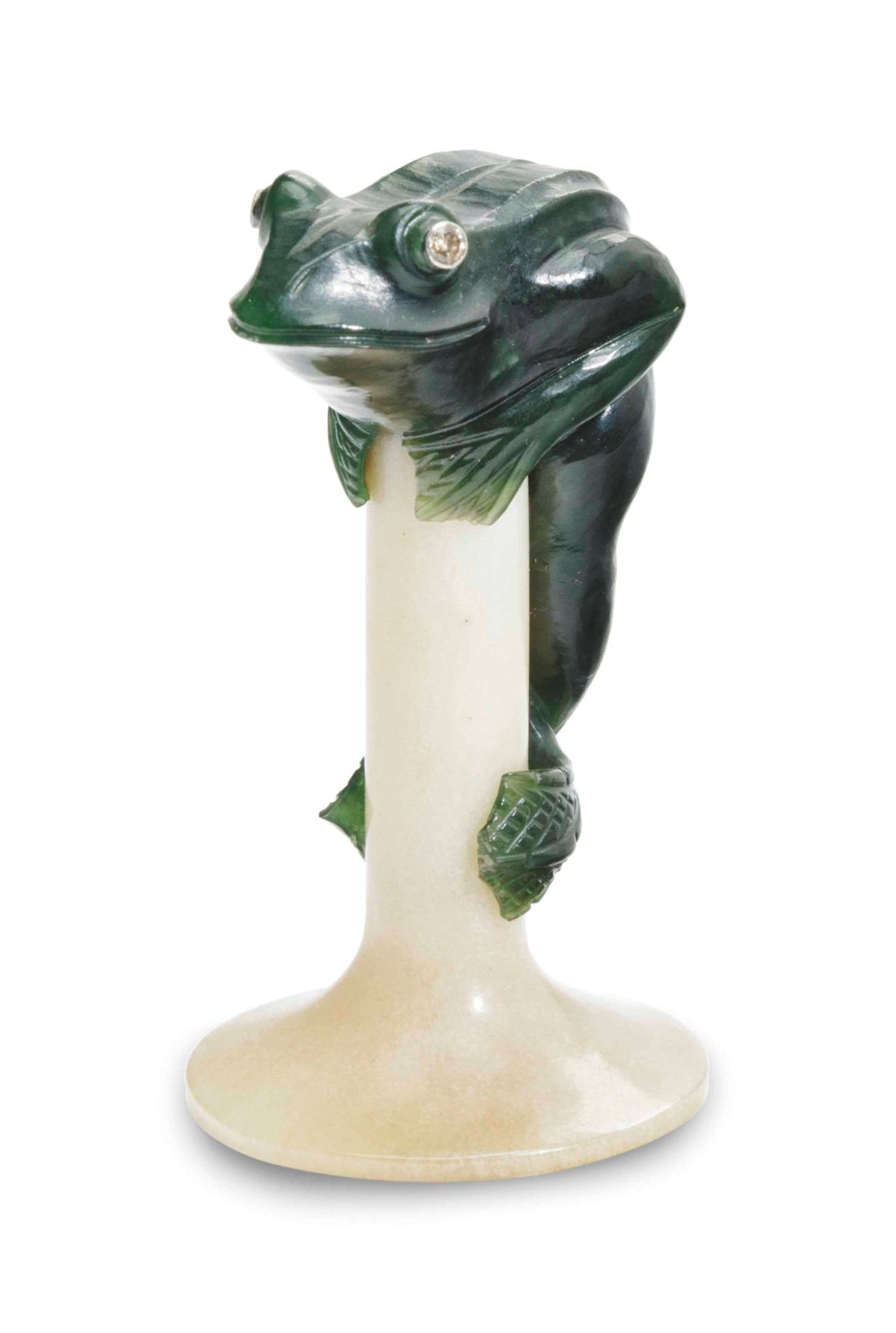 A FABERGE-STYLE CARVING OF A FROG,, 20TH CENTURY, | Christie's