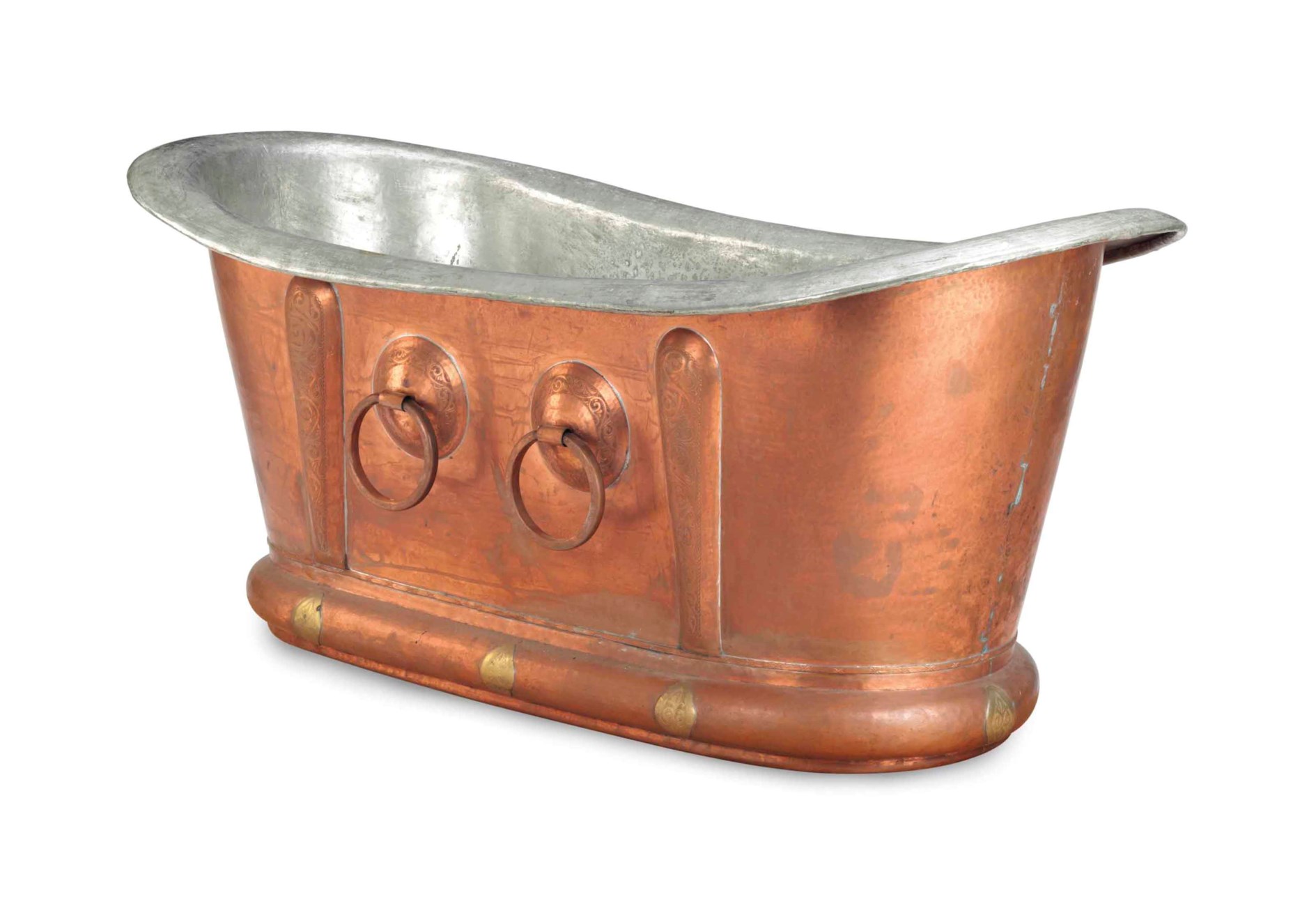 A FRENCH BRASS-MOUNTED COPPER BATHTUB,, 19TH CENTURY, | Christie's
