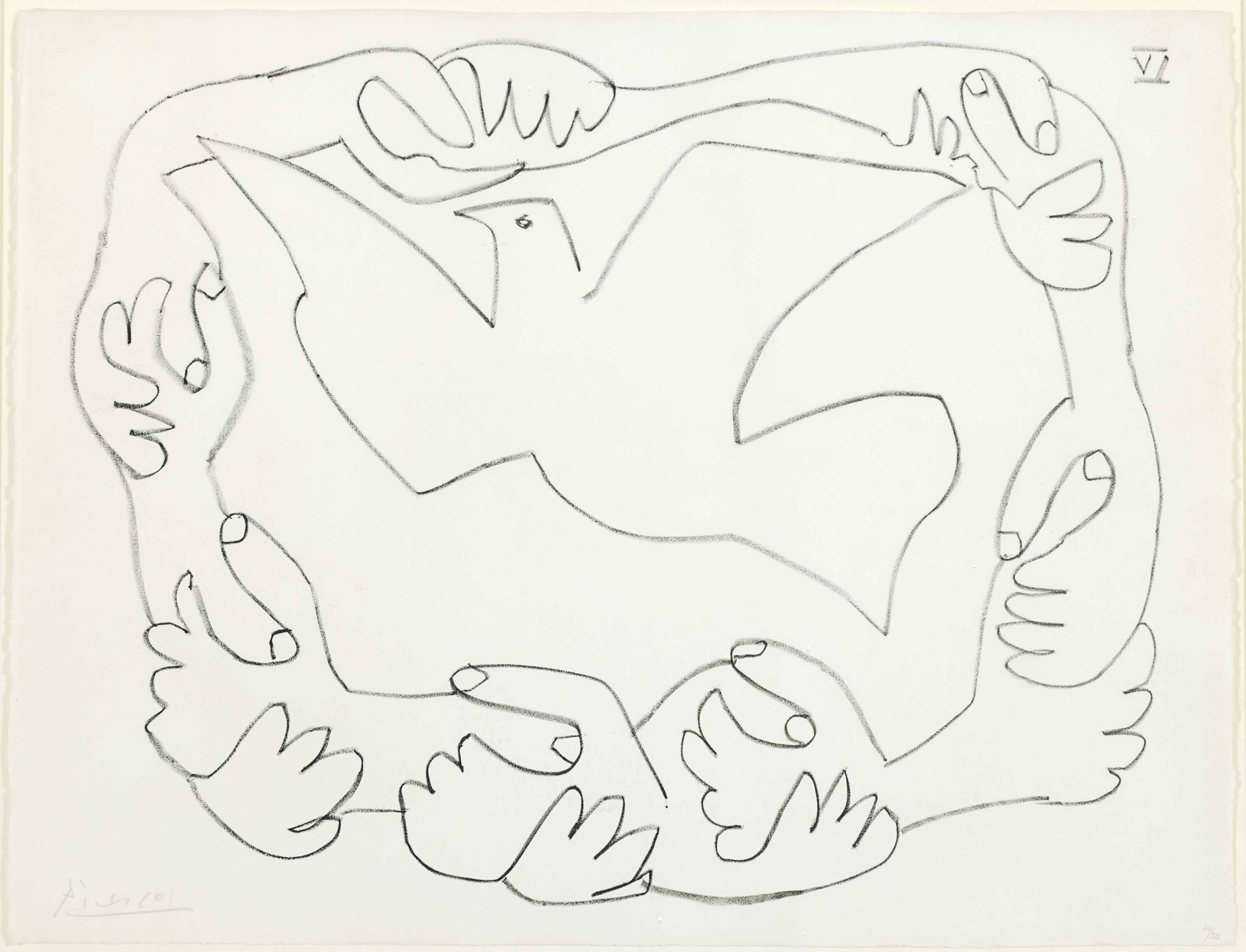PABLO PICASSO (1881-1973) , Bound Hands VI | Christie's