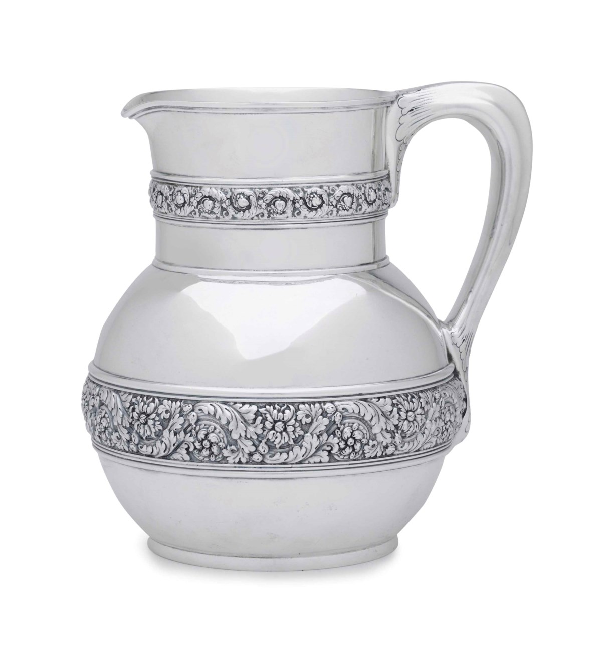 A SILVER WATER PITCHER, MARK OF TIFFANY & CO., NEW YORK, CIRCA 1890 ...
