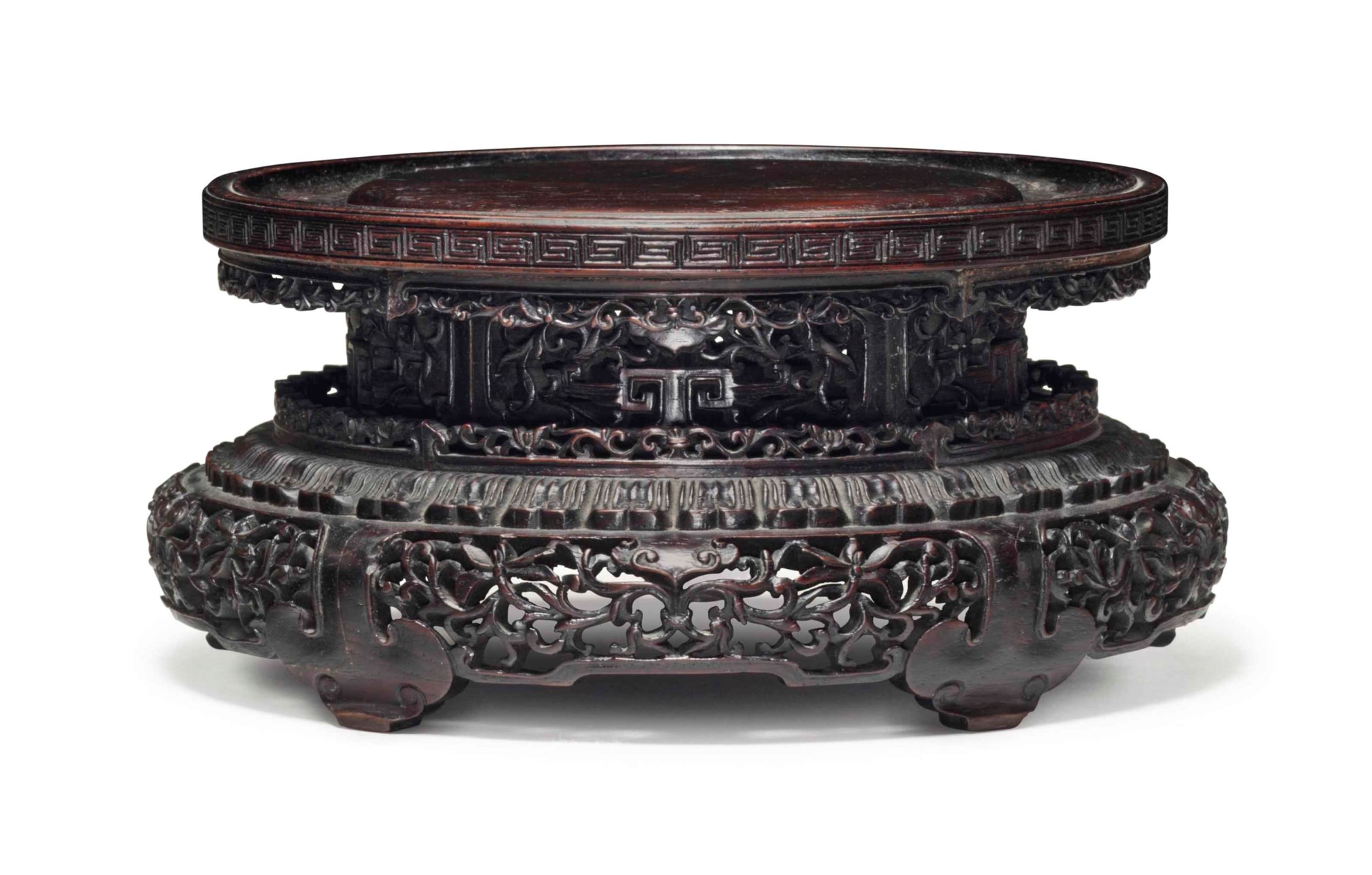 A LARGE ZITAN WAISTED CIRCULAR STAND, 18TH-19TH CENTURY | Christie's
