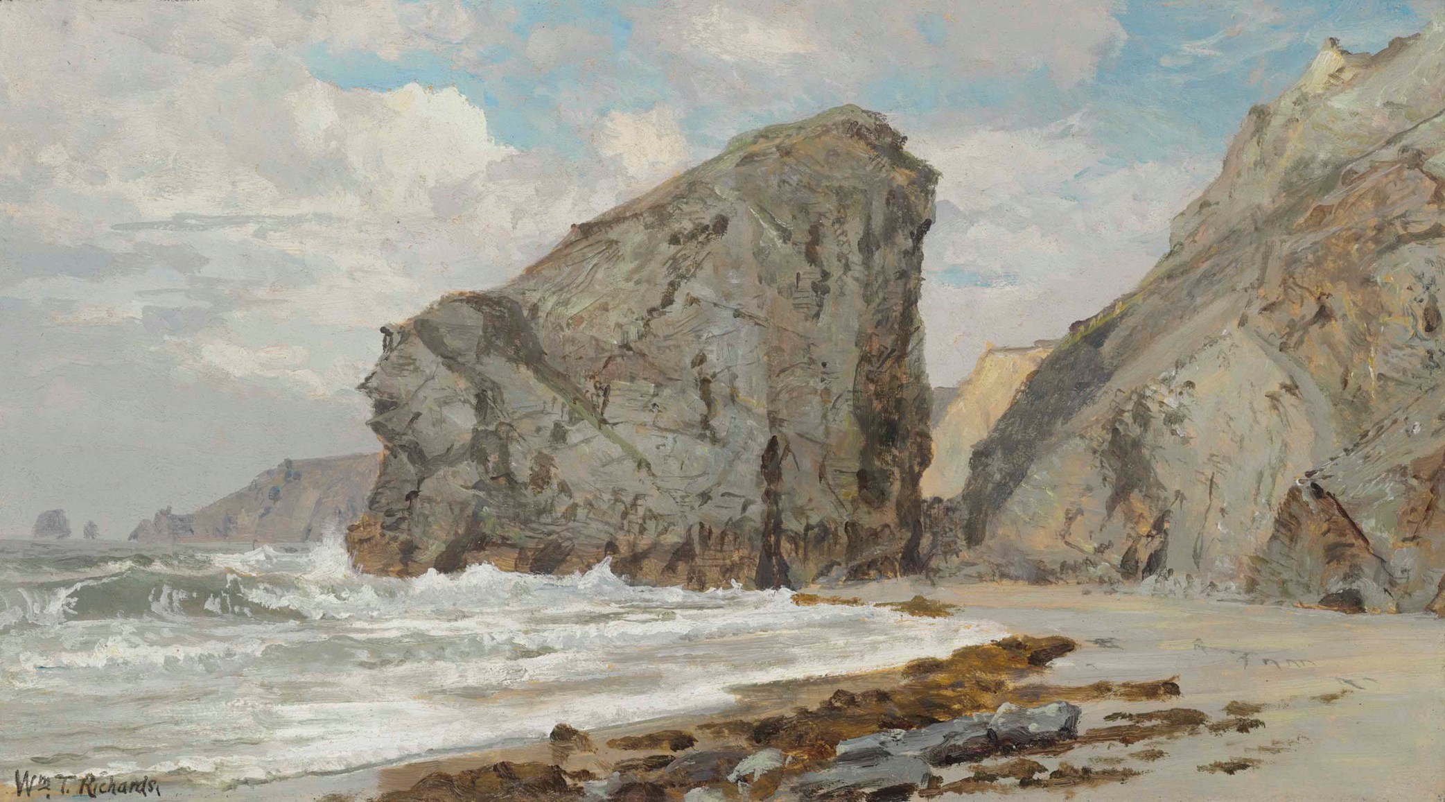 William Trost Richards (1833-1905), Rocky Promontory | Christie's