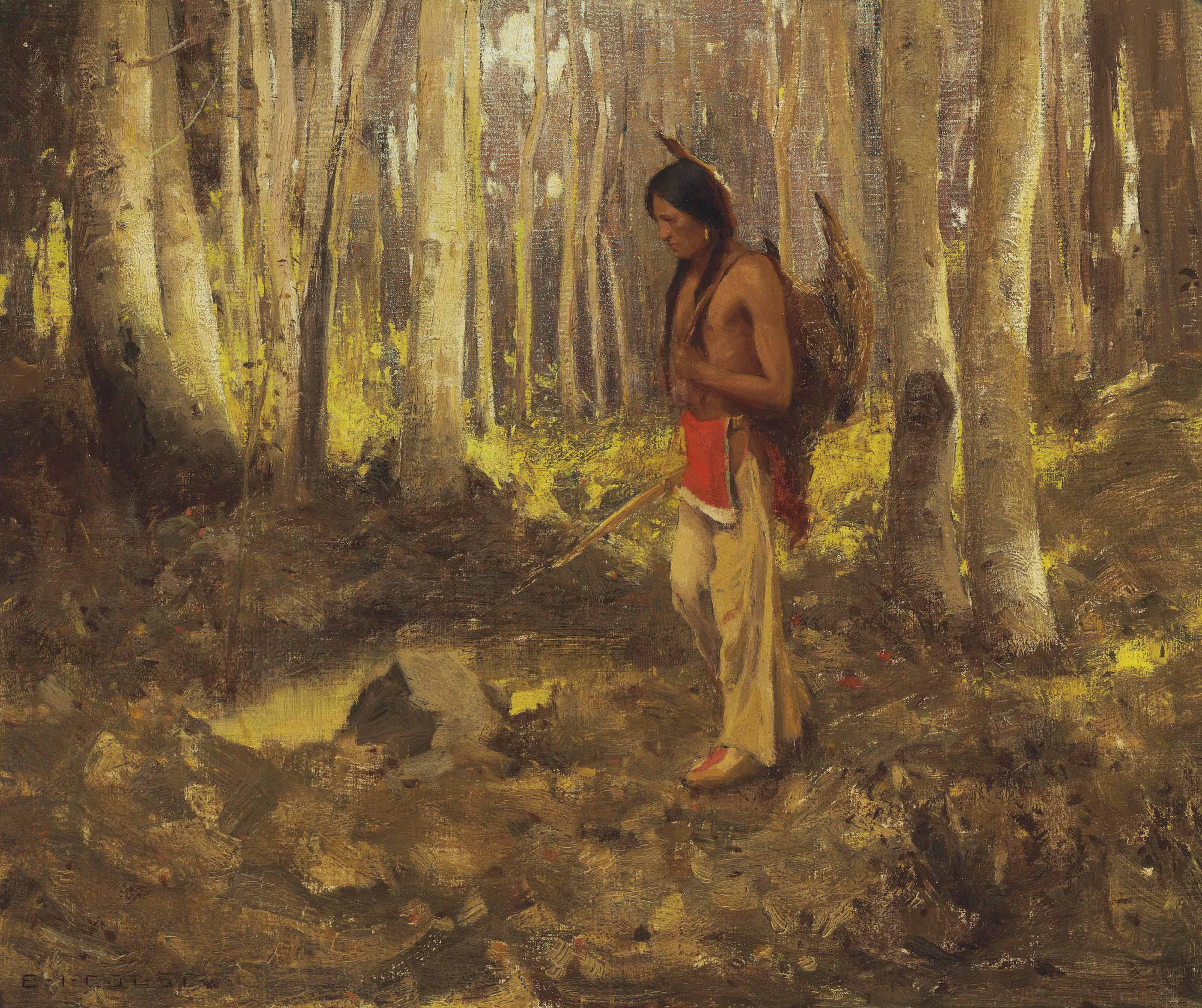 Eanger Irving Couse (1866-1936) , Lone Hunter | Christie's