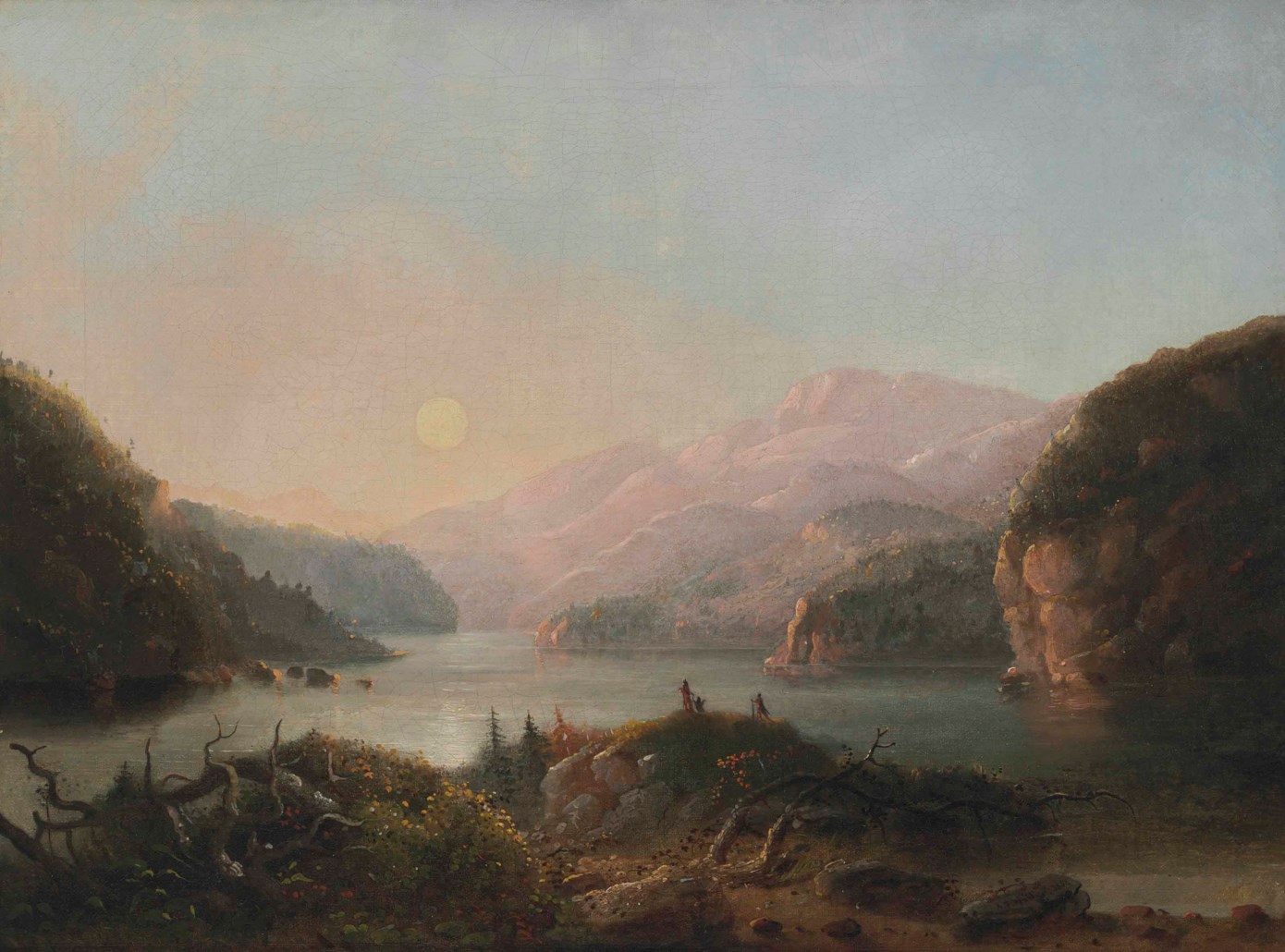 Alfred Jacob Miller (1810-1874), Lake in the Wind River Country ...