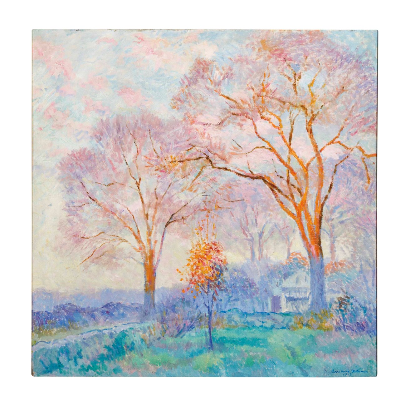 Bernhard Gutmann (American, 1869-1936), Elms at Sunrise | Christie's