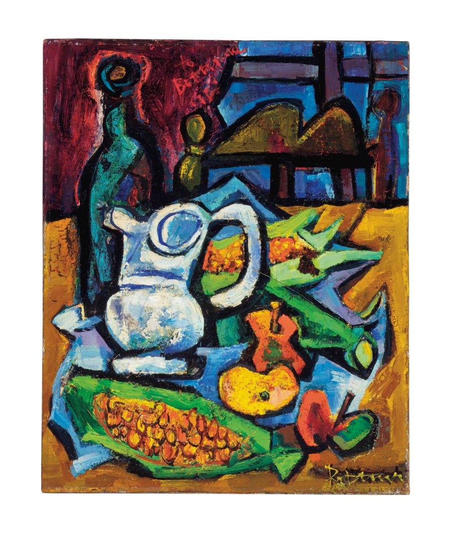 Abraham Rattner (American, 1895-1978), Still Life with Corn | Christie's