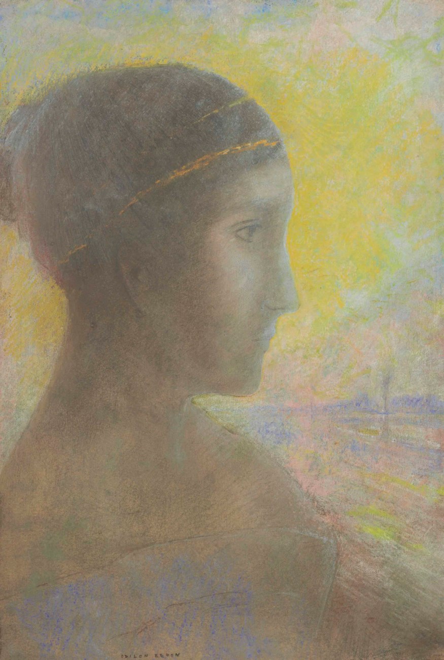 Odilon Redon (1840-1916), Femme de profil | Christie's