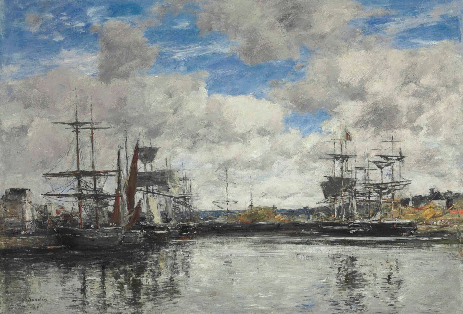 Eugene Boudin (1824-1898), Le Havre, le port Saint-Jacques | Christie's