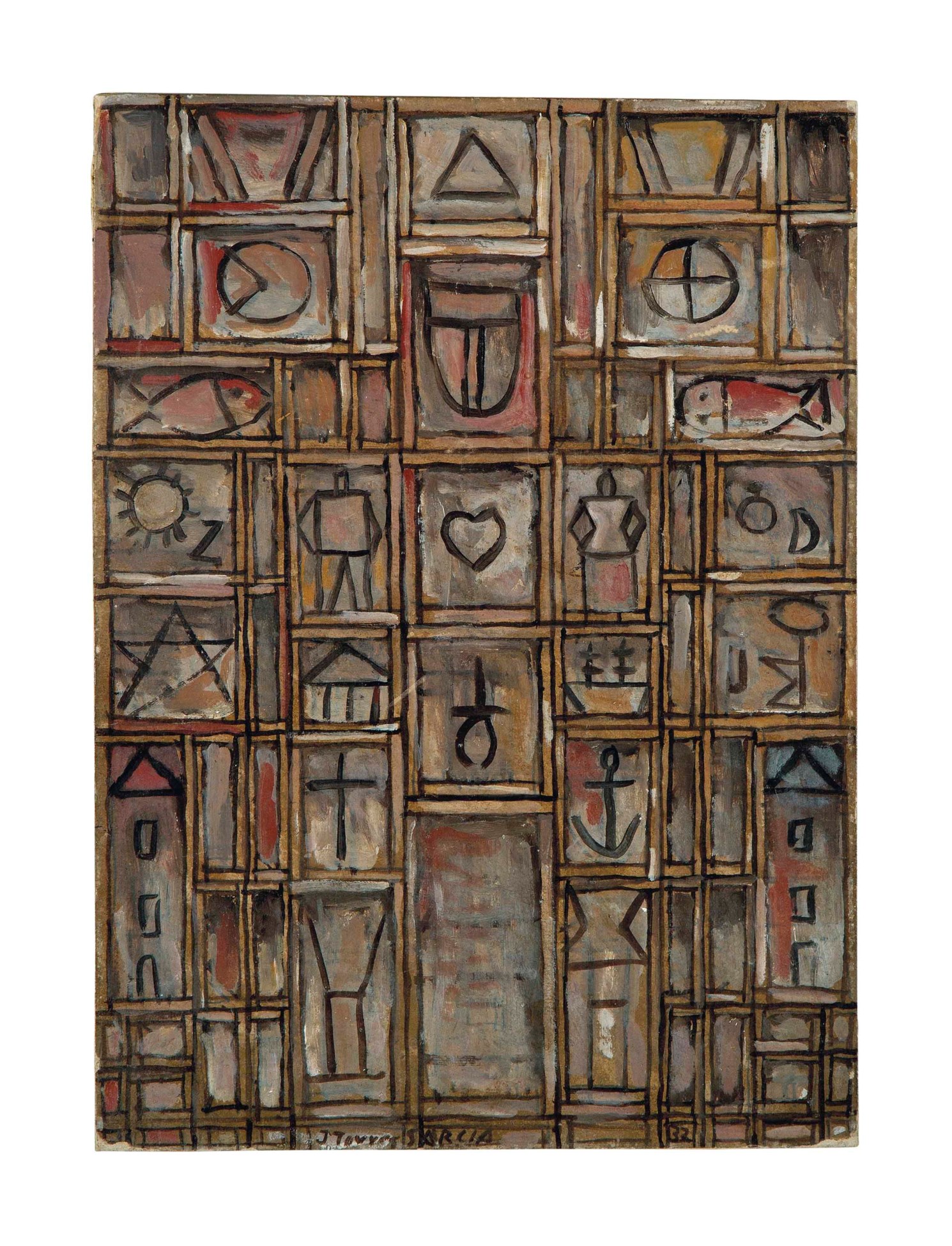 Joaquín Torres-García (Uruguayan 1874-1949), Constructif (also known as ...