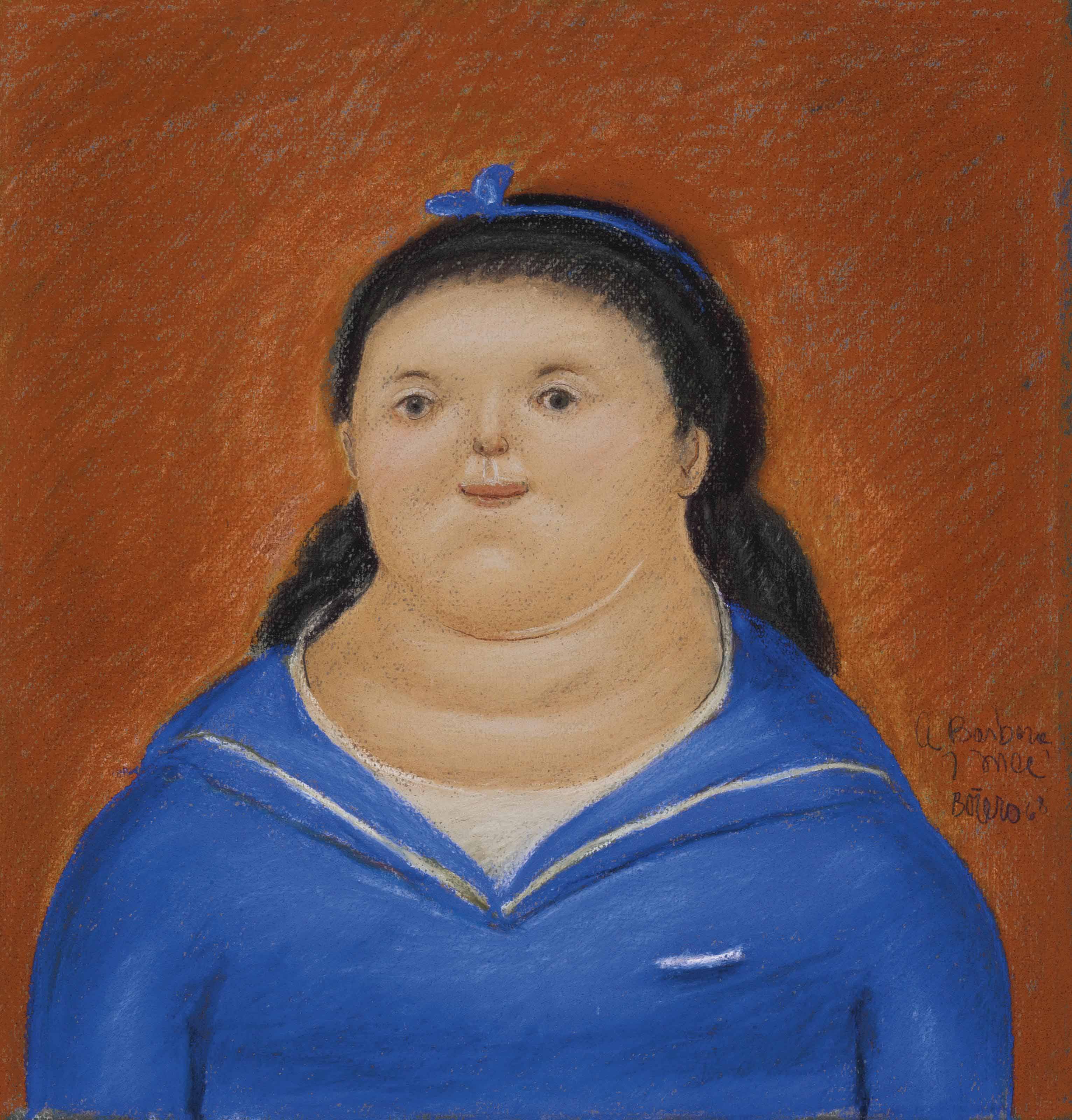 Fernando Botero (Colombian b. 1932) , Portrait of a Girl | Christie's