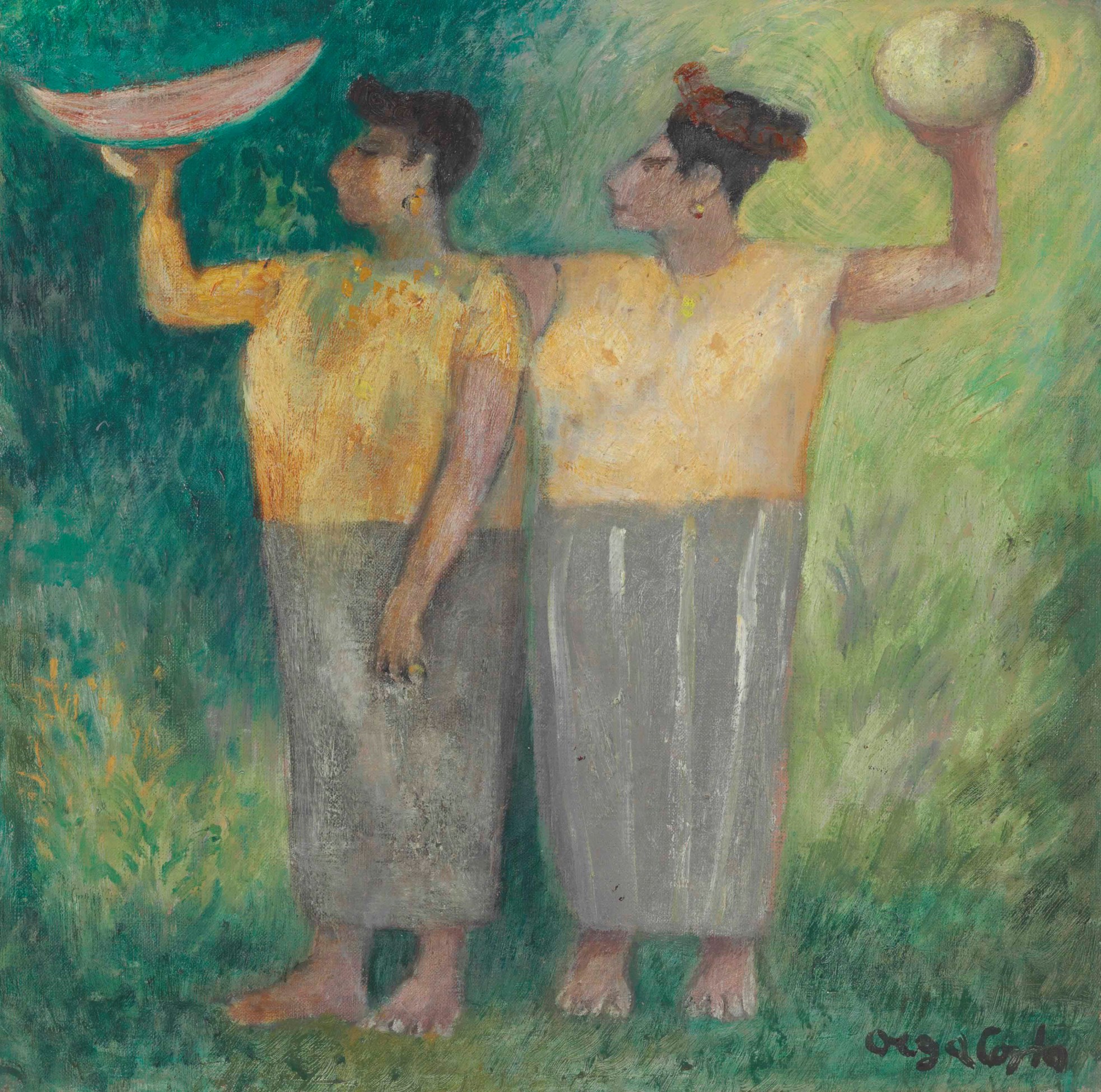 Olga Costa (Mexican 1913-1994), Tehuanas | Christie's