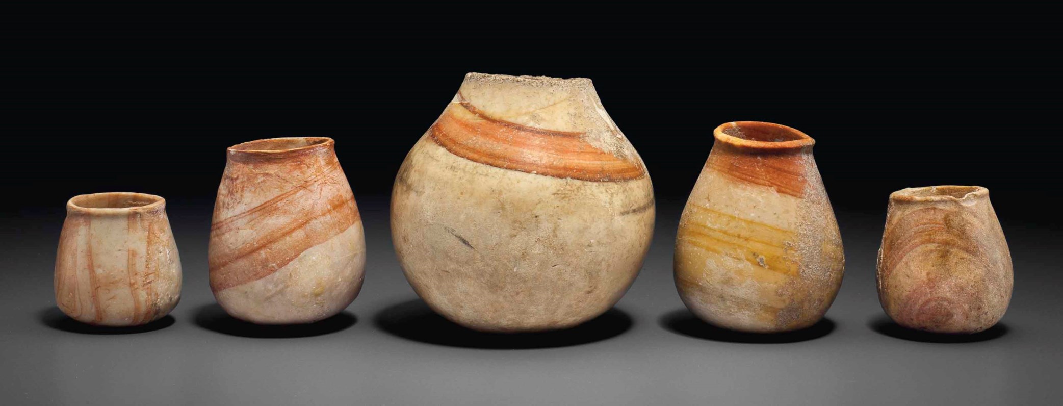 FIVE SYRIAN STONE BOWLS, CIRCA 7000 B.C. | Christie's