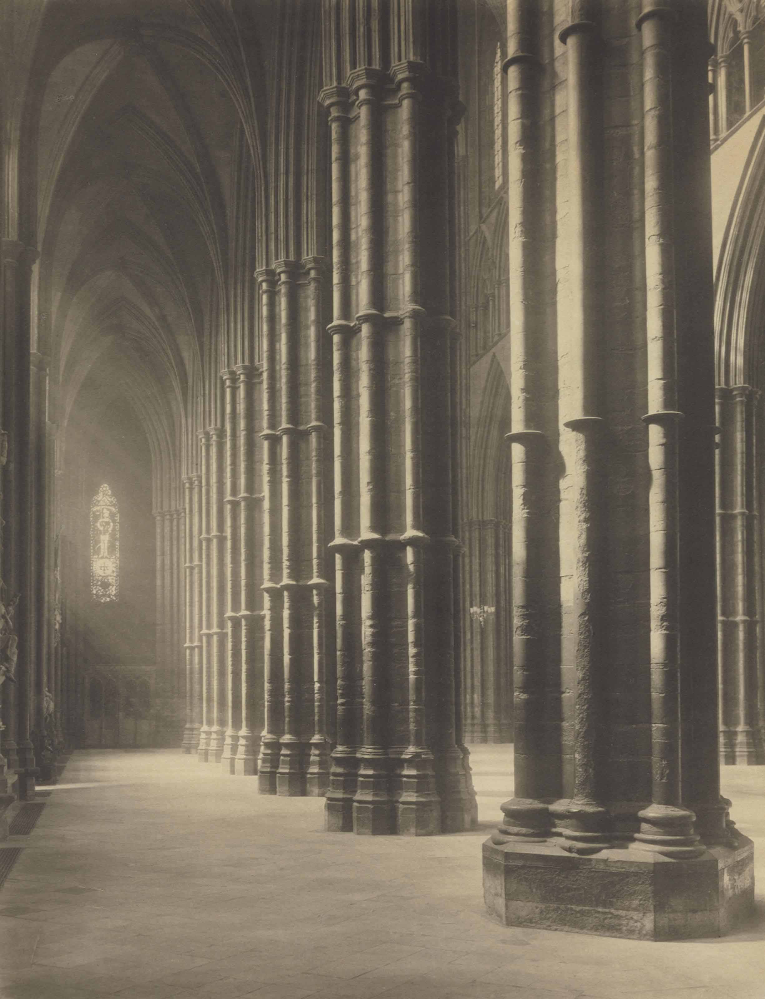 Frederick H. Evans (1853-1943 , Westminster Abbey, South Aisle and into ...