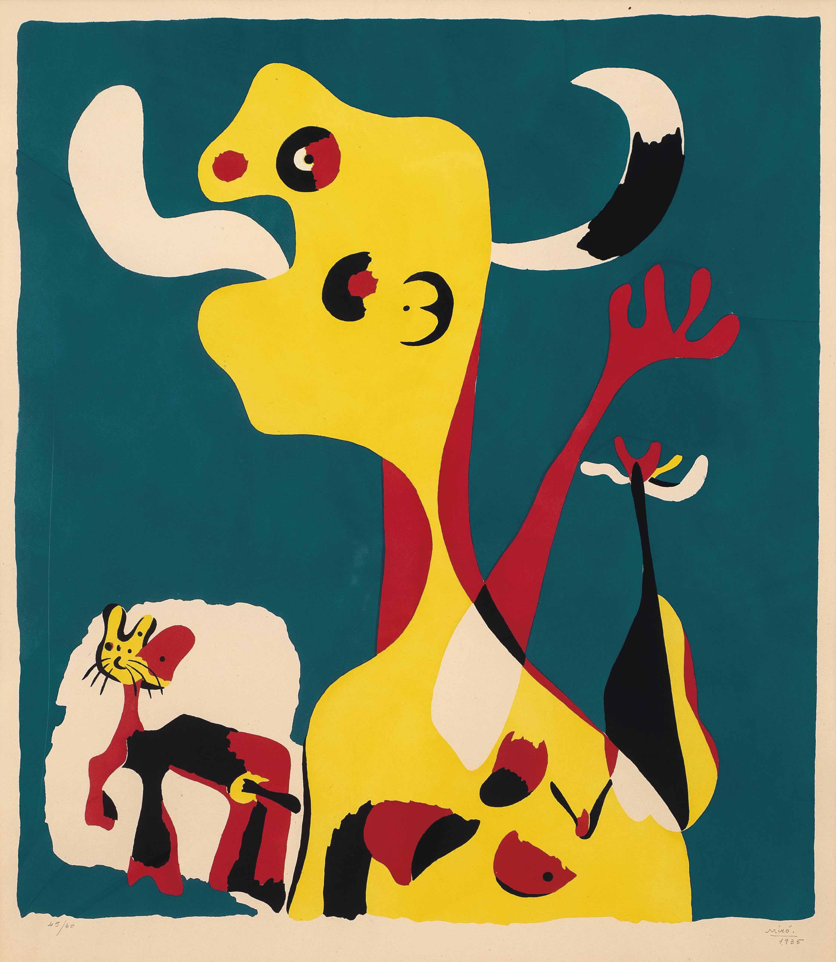 JOAN MIRO (1893-1983), Série noire et rouge: one plate | Christie's